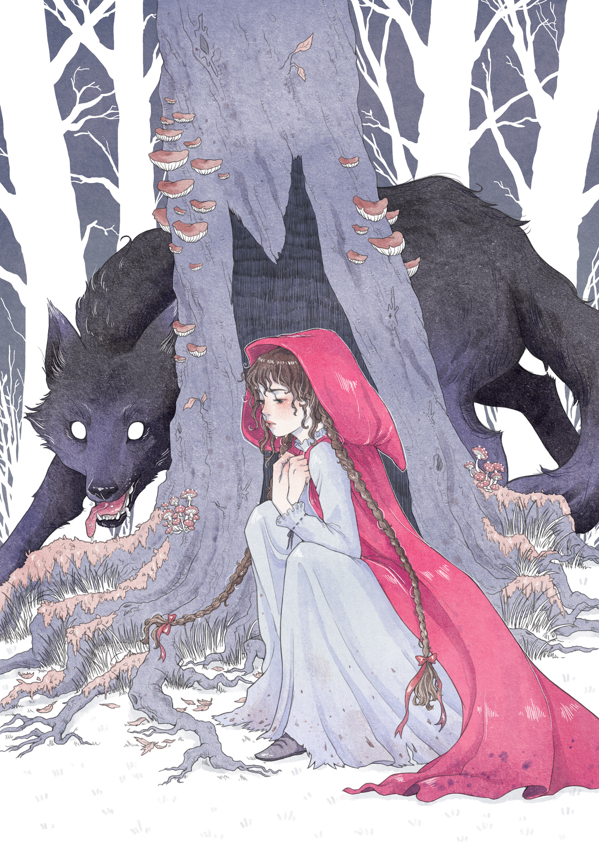Artstation Little Red Riding Hood And The Wolf