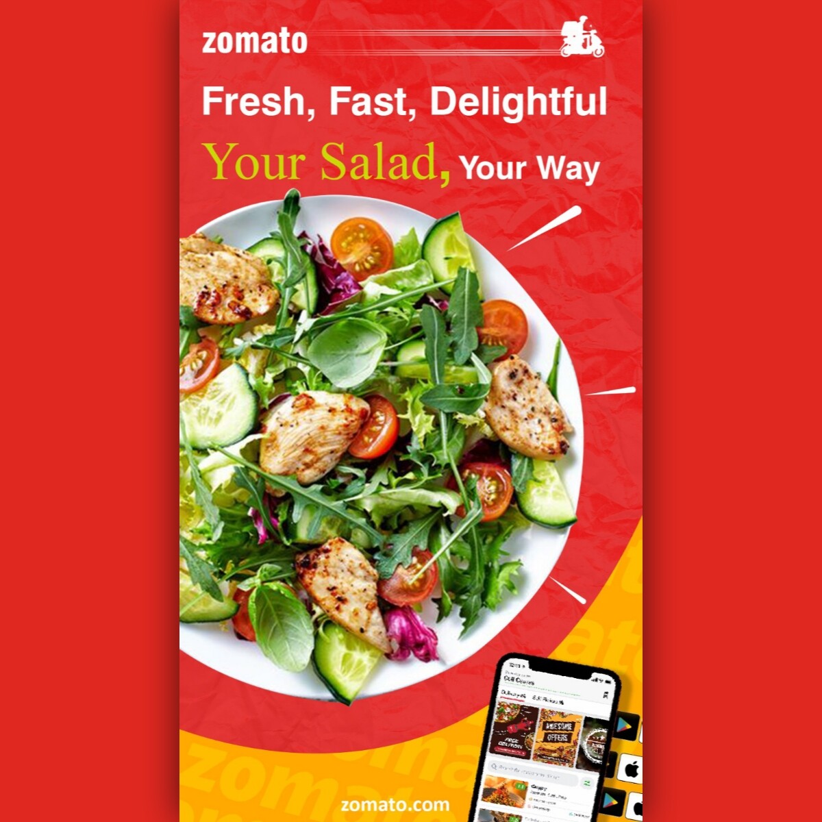 ArtStation - food poster design #zomato