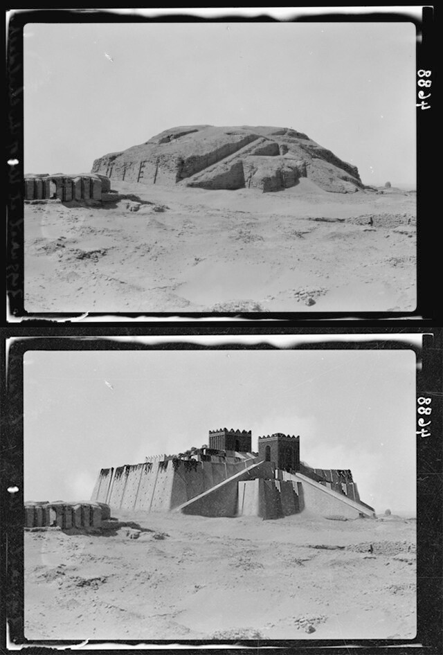 Gabriel Font - The Great Ziggurat of Ur Infographic | El gran zigurat de Ur infografía