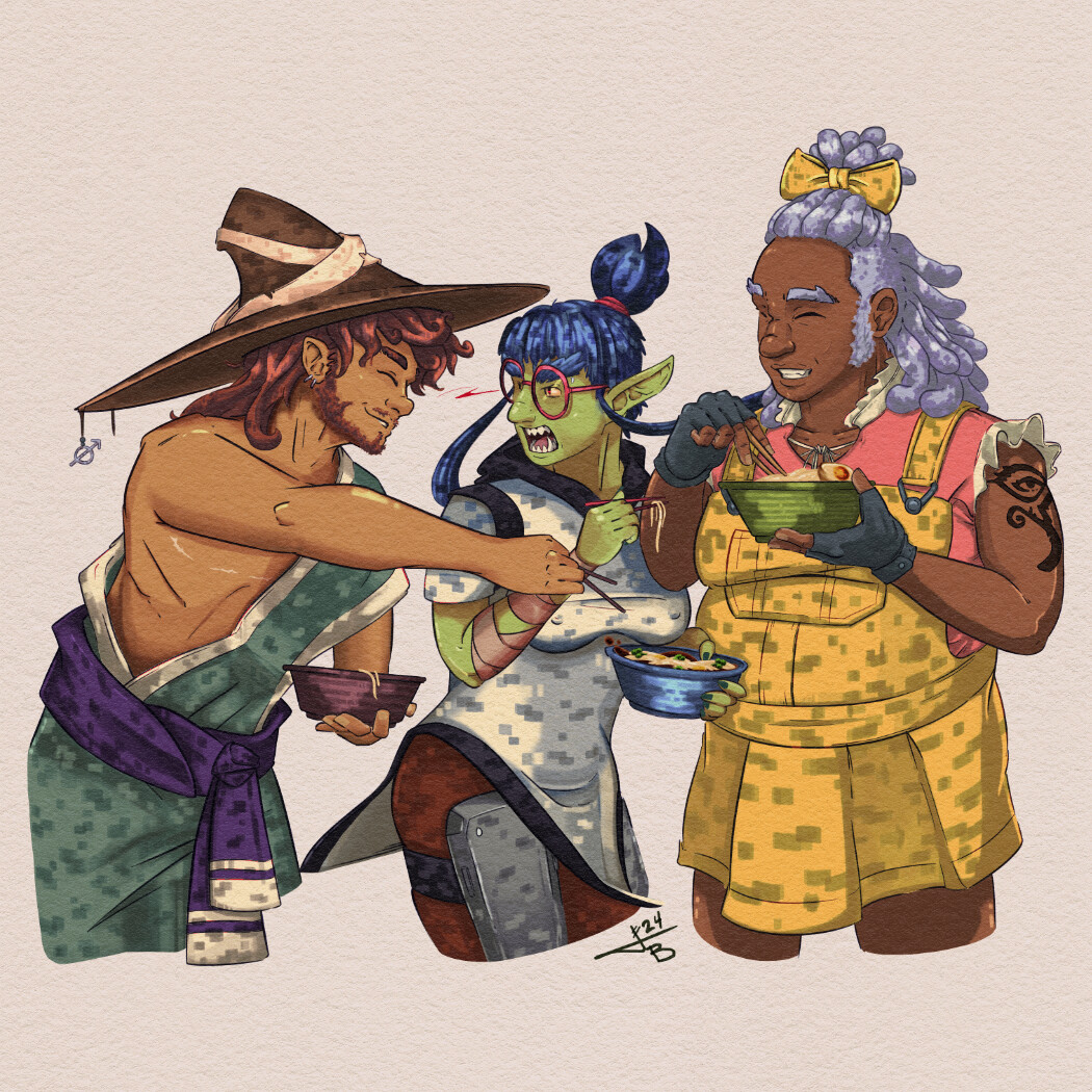 ArtStation - Ramen Between Friends
