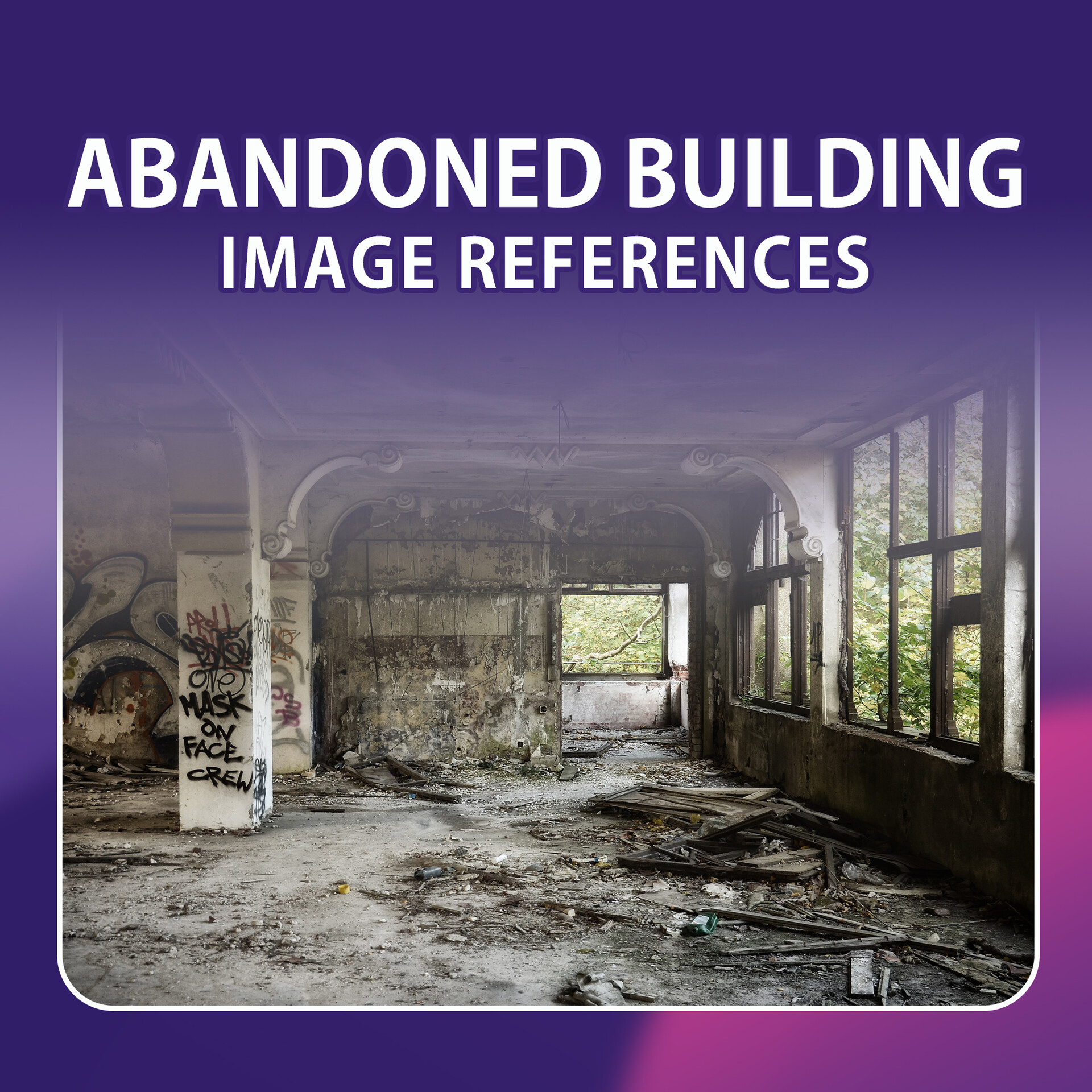 ArtStation - 700 Ruin & Abandoned Building Reference Pack - Vol 1