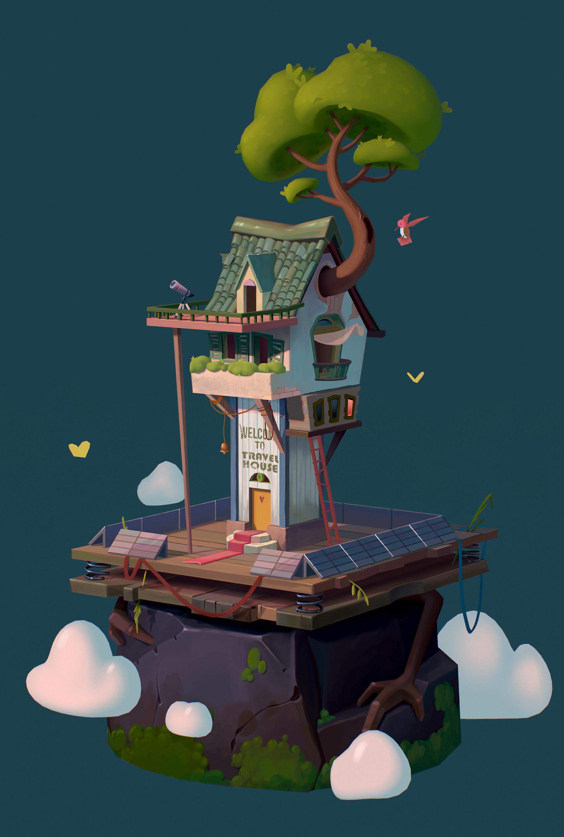 ArtStation - Travel House 3D