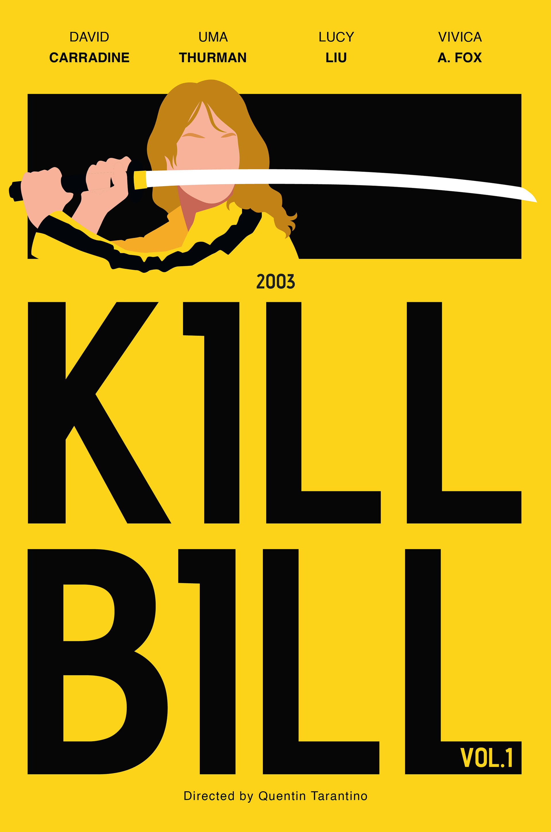 ArtStation - Kill Bill: Vol.1 - Flat Poster