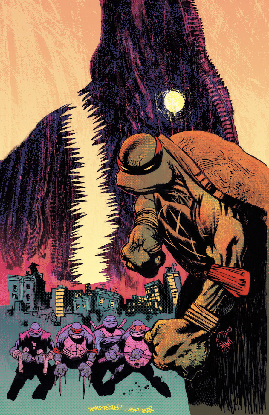 ArtStation - COLORS on TMNT cover by James Harren