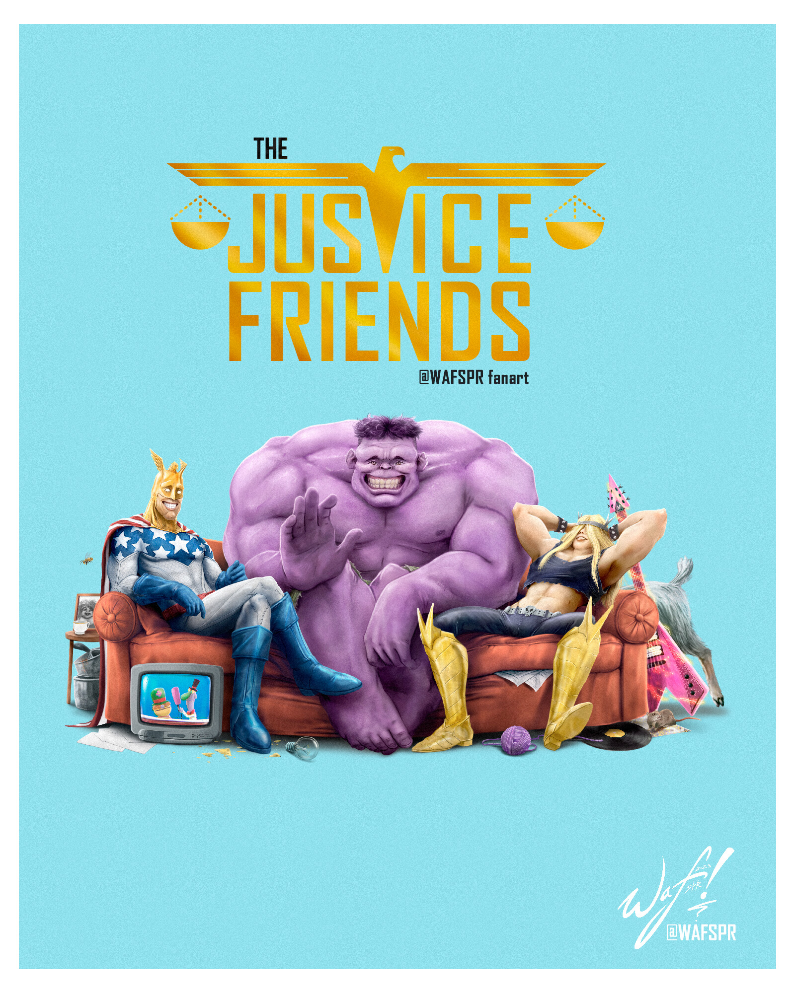 ArtStation - The Justice Friends (Digital Painting Concept Fanart)