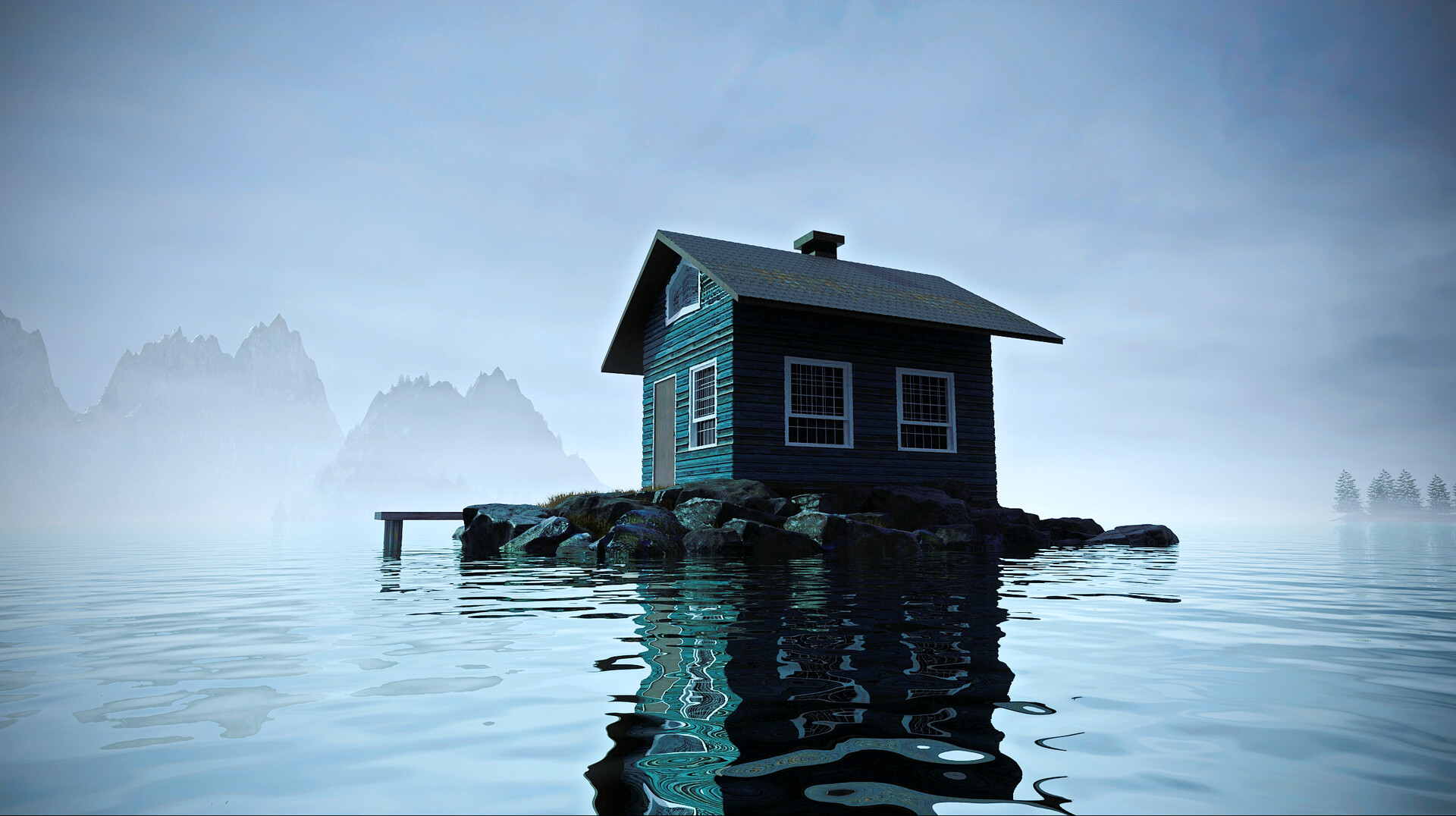 ArtStation - House on stones