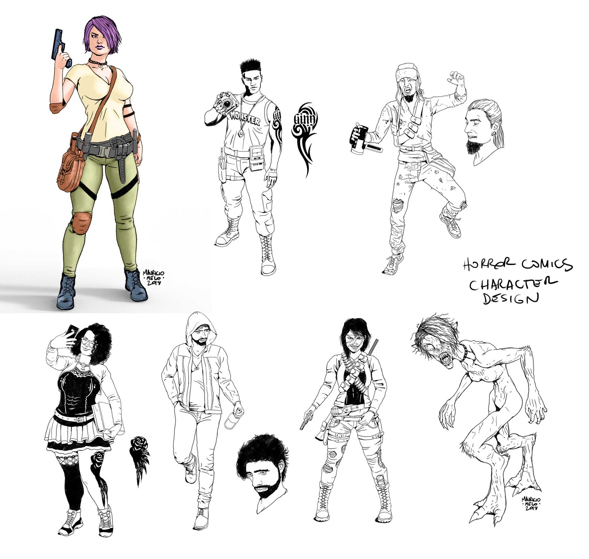 ArtStation - Horror Comics Character Design