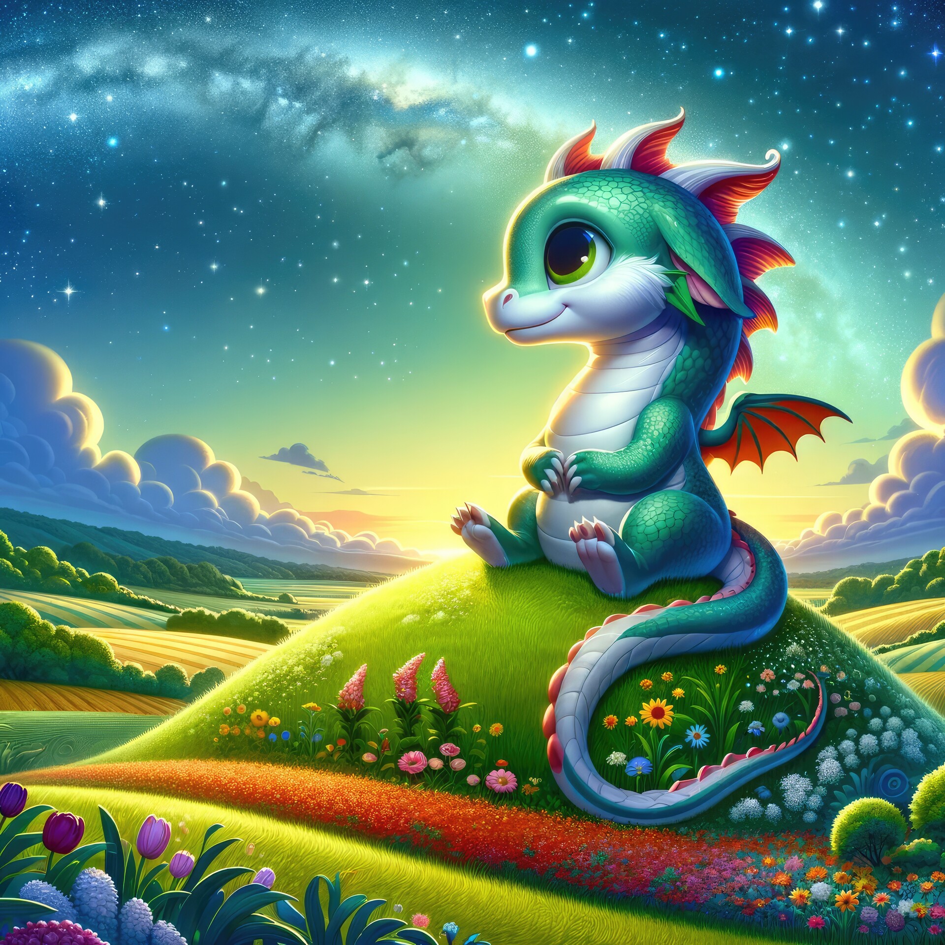 whimsical dragons