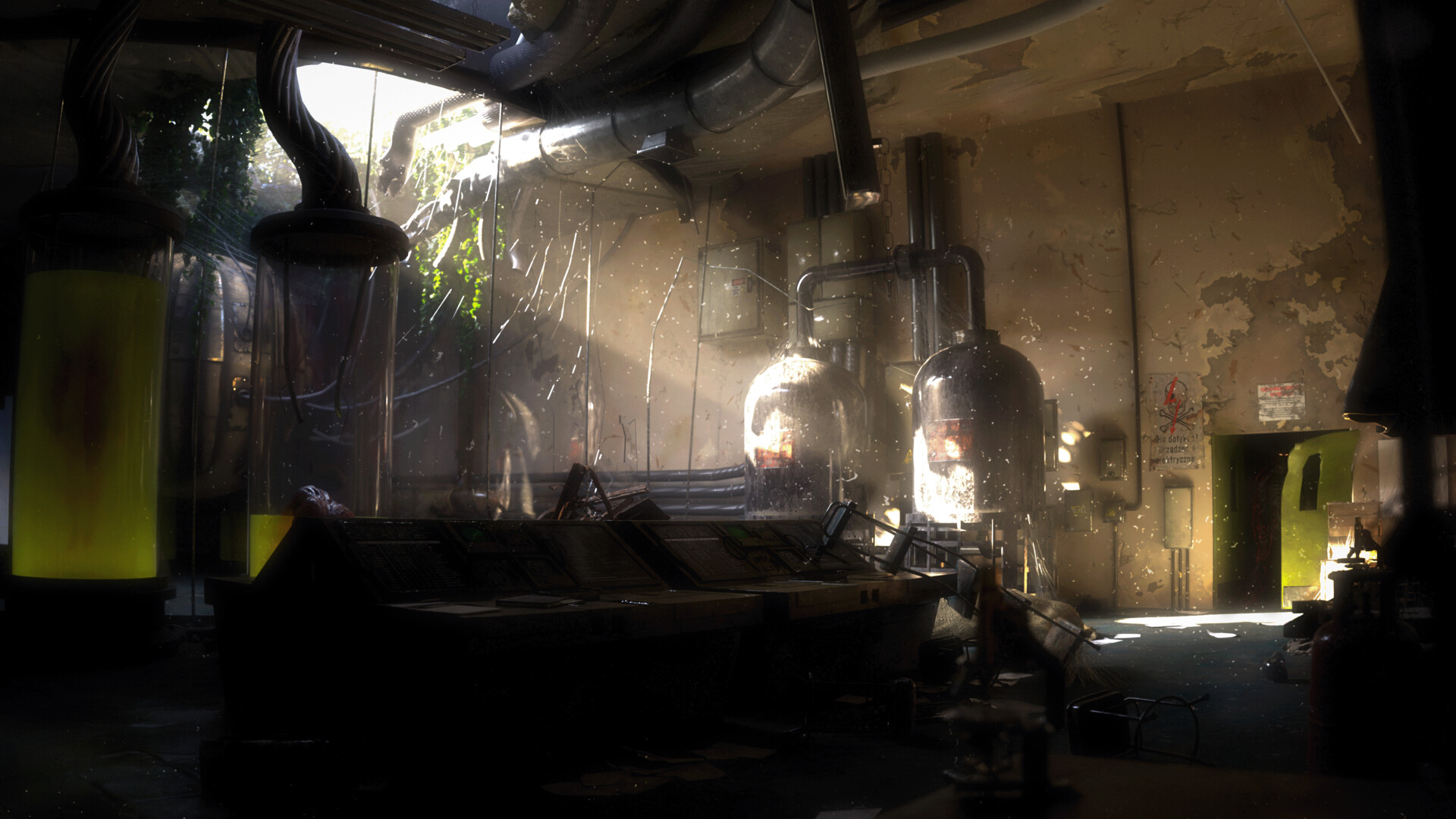 ArtStation - Abandoned Lab | Concept + Video Study