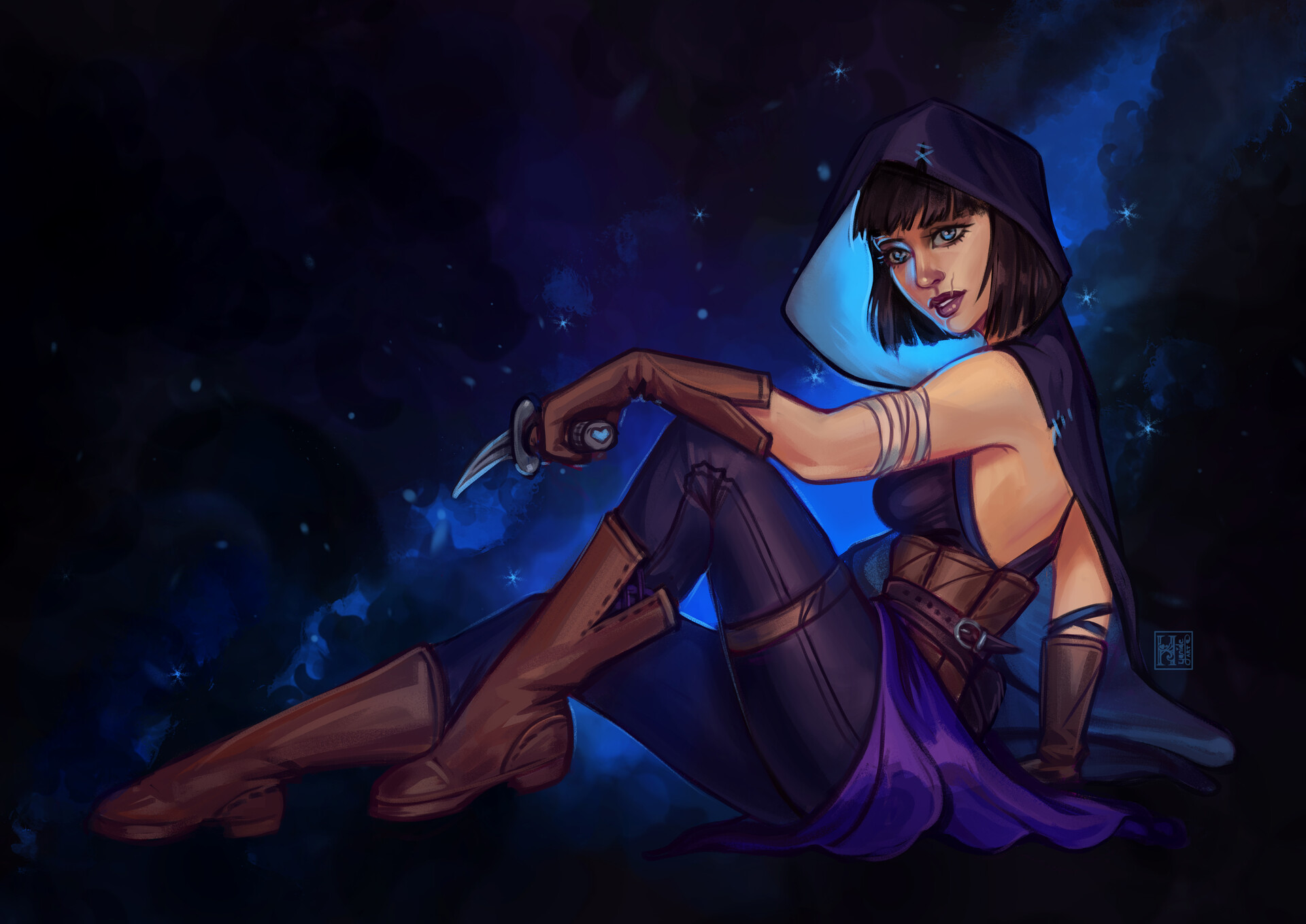 ArtStation - Blue Shadow Rogue