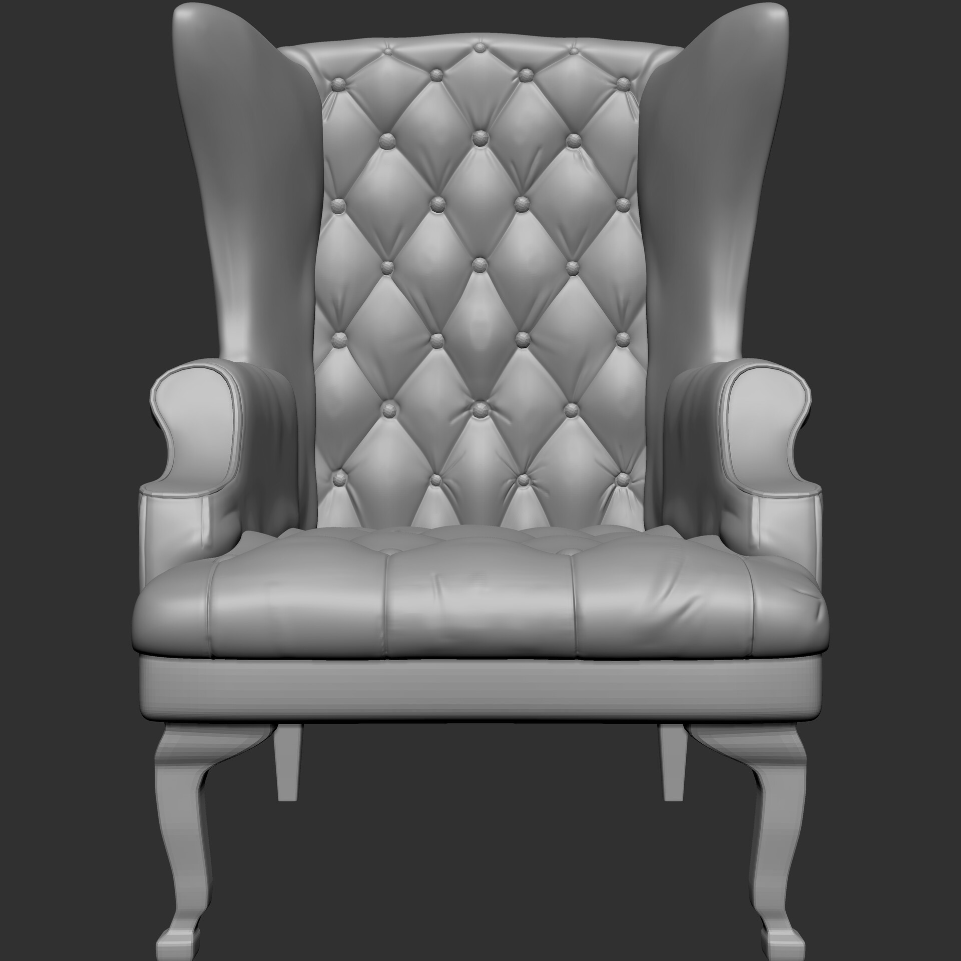 ArtStation - Tufted chair