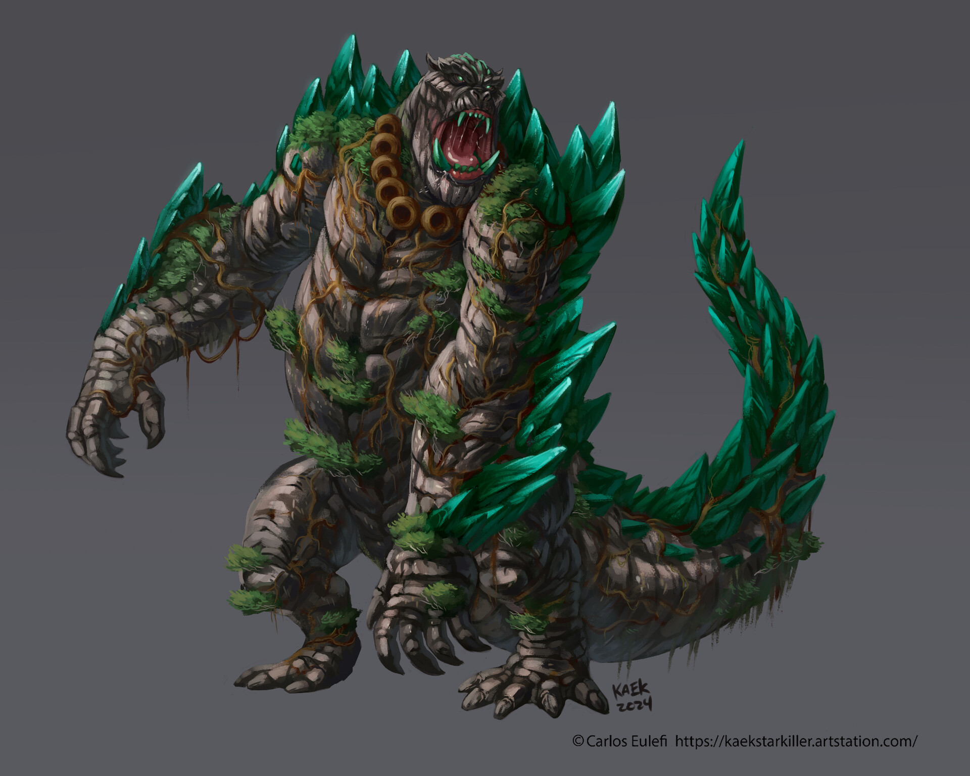 ArtStation - Lizard rock ape Kaiju!