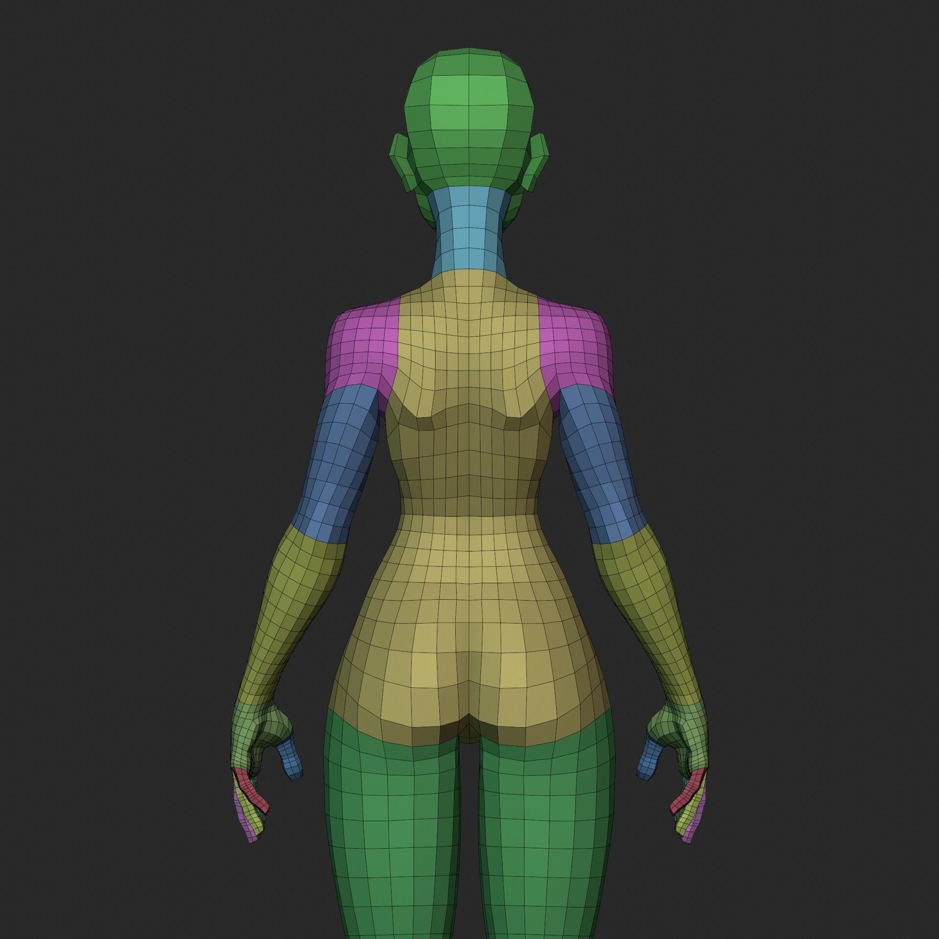 George Zaky - Arcane Female Lowpoly Basemesh
