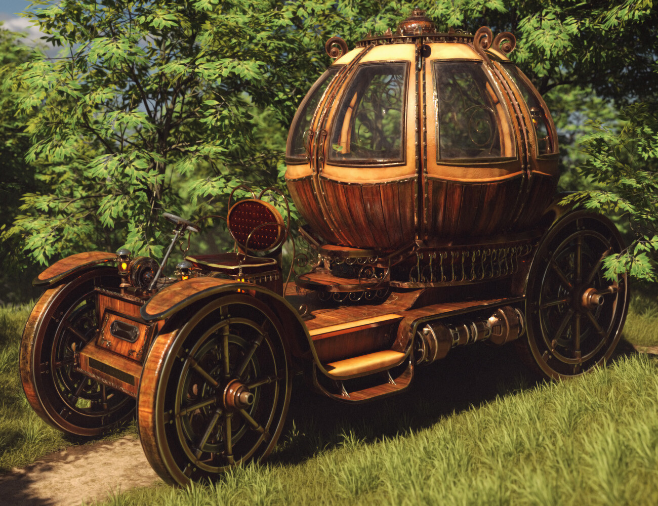 ArtStation - Steampunk Carriage