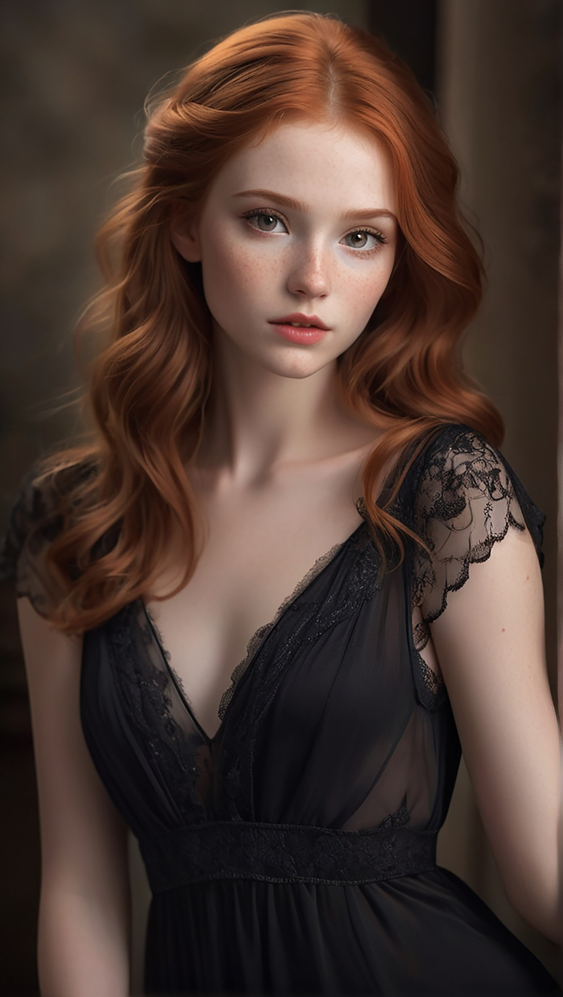 ArtStation - Beautiful Red Haired Girl