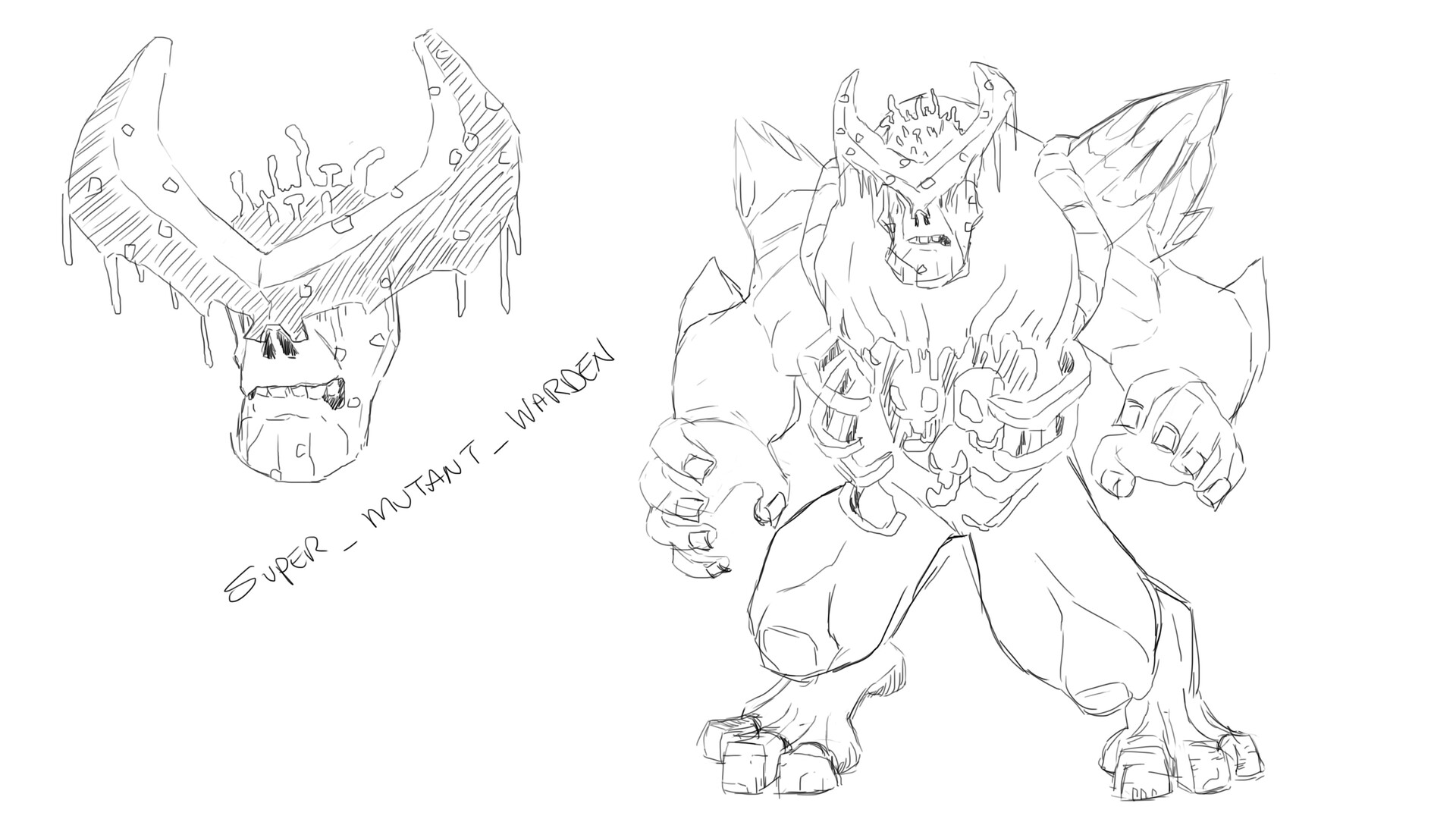 mutant warden coloring pages