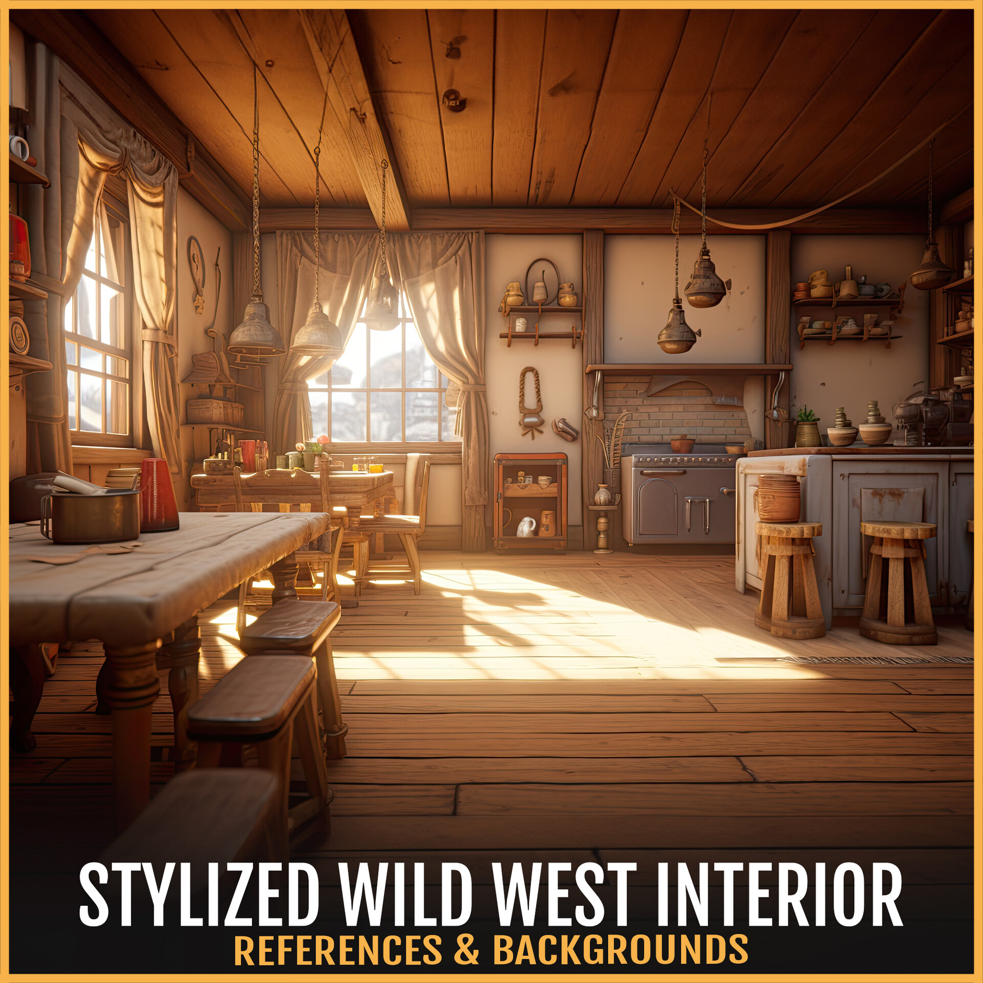 ArtStation - 202 Stylized Wild West Interior VOL115