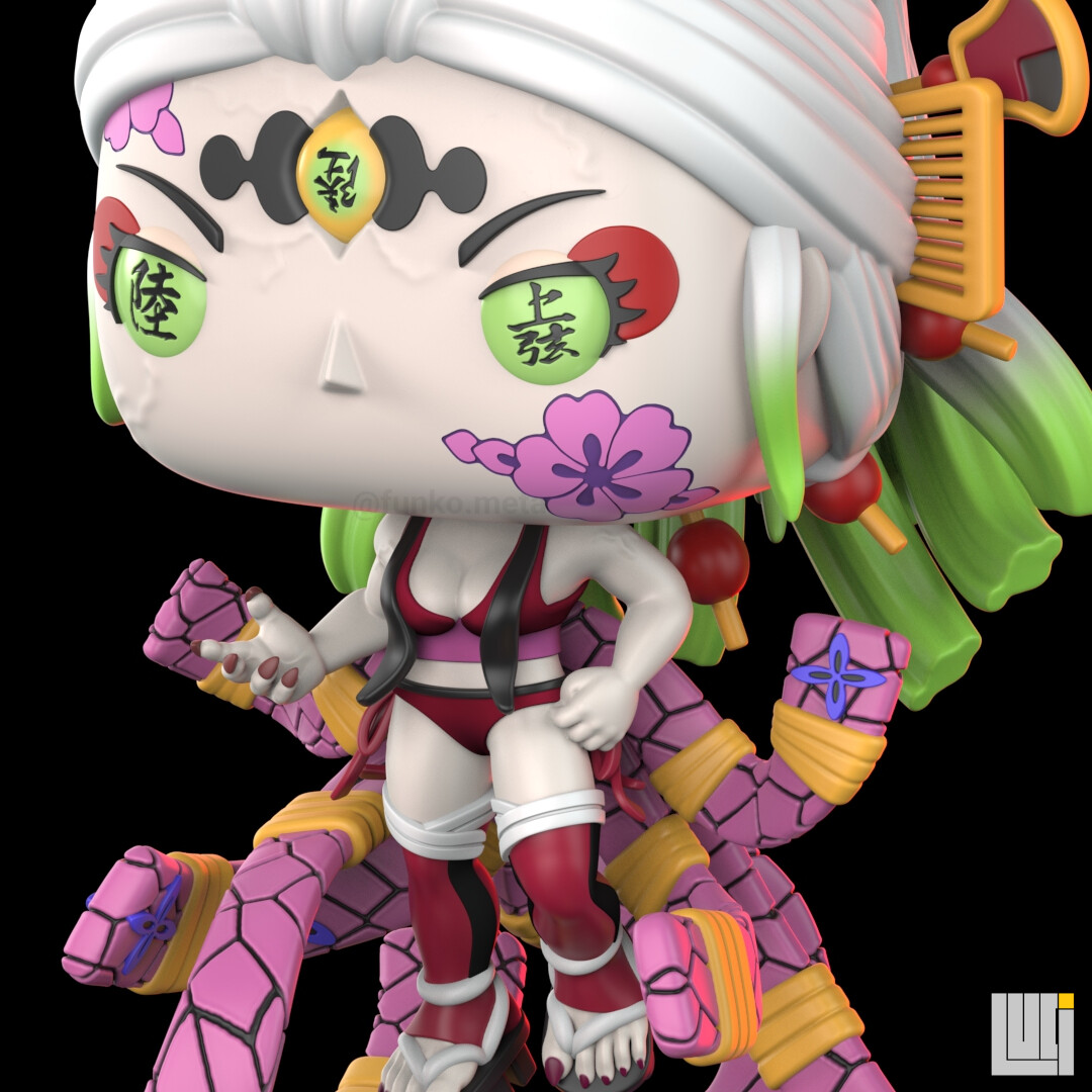 Lucian Bogdan - Daki Upper Moon 6 Demon Slayer Funko POP fanart