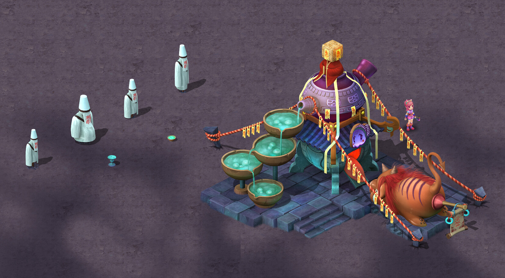 ArtStation - Cartoon hell - Meng Po soup