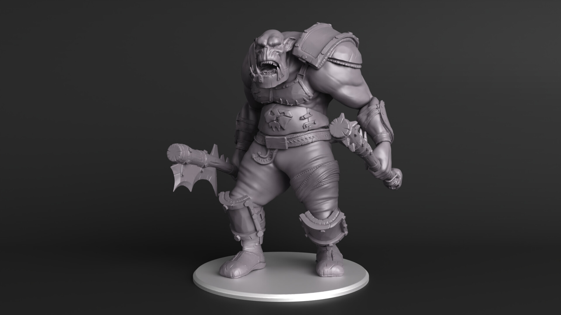 ArtStation - Warhammer styled Ork - 2