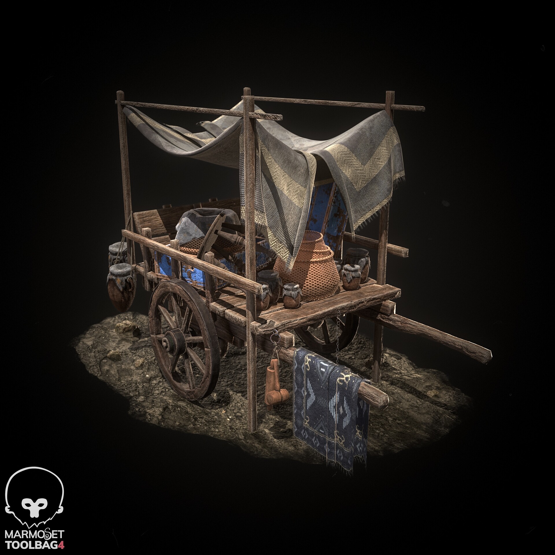 ArtStation - Old Market Cart