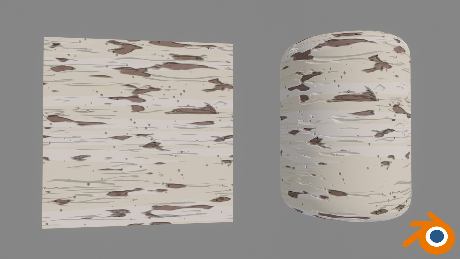 Rich B. Wong - Procedural Stylized Birch Bark (Blender) /Stylized Birch ...