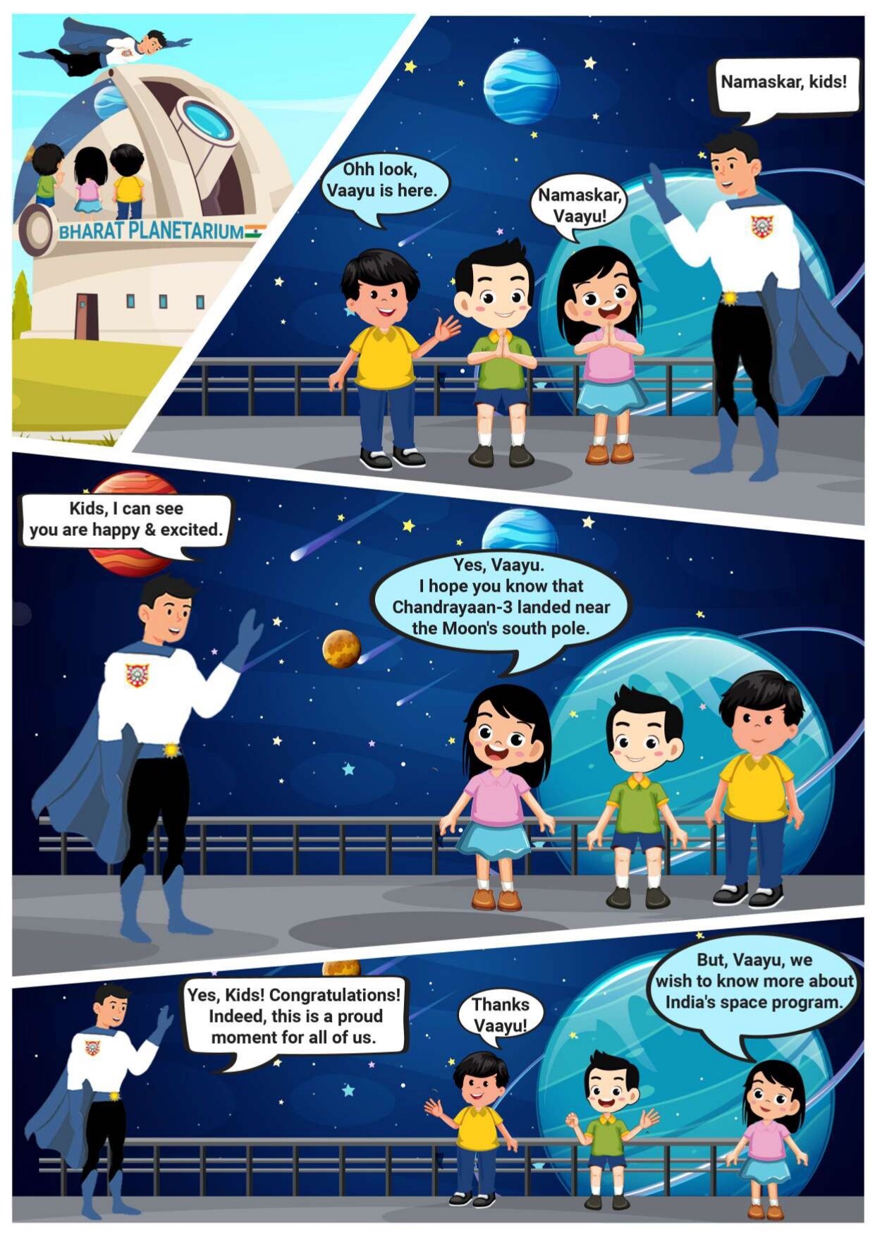 jaggi anish - CHILDREN BOOK: Kids, Vaayu & Chandraayaan -3