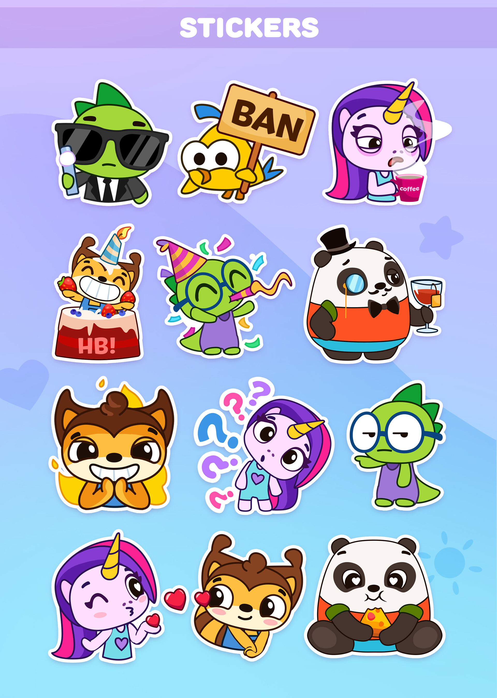 ArtStation - Amaya Soft | Sticker pack for Telegram
