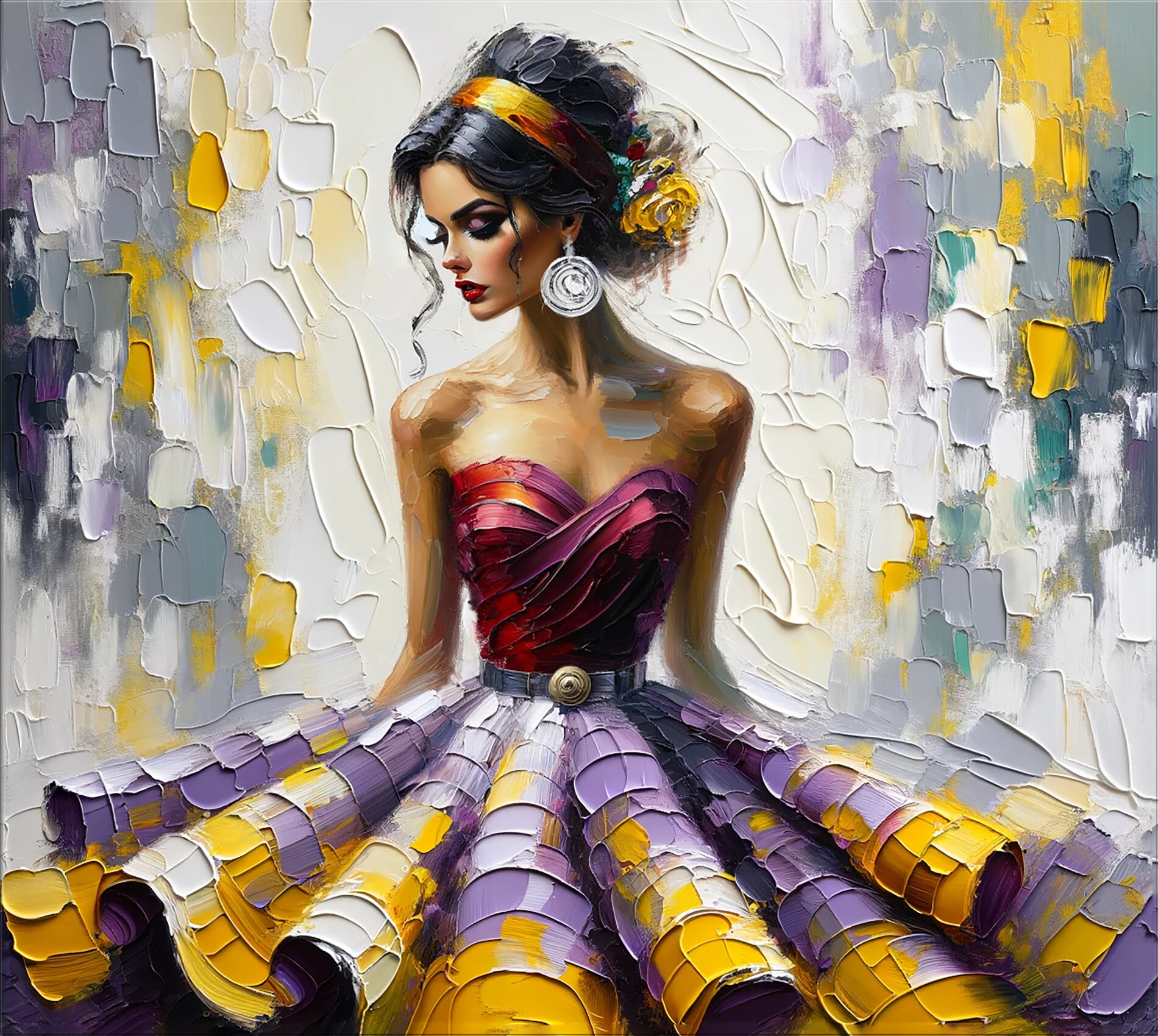 Archana - Vibrant Beauty: Abstract Girl Series