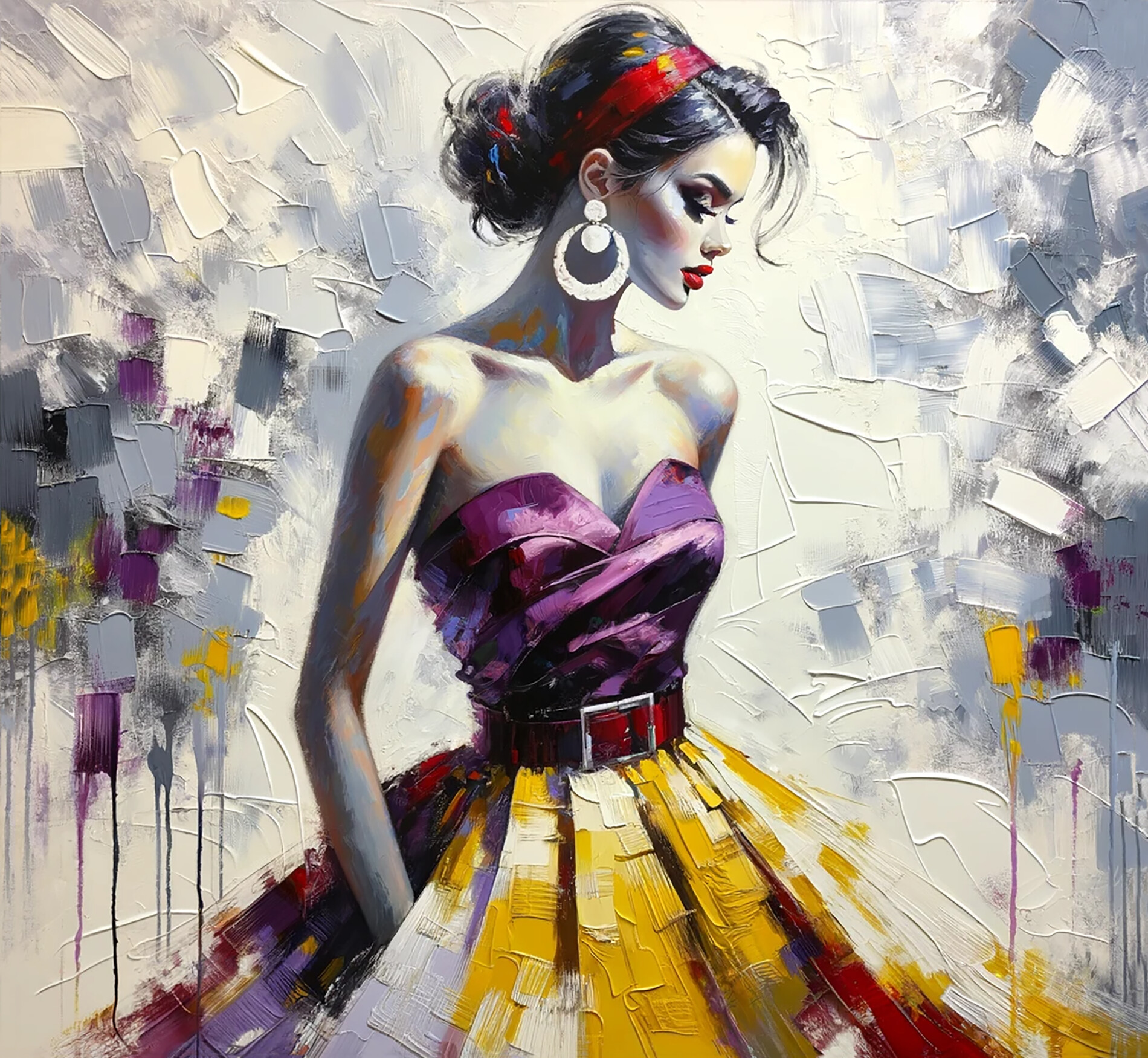 Archana - Vibrant Beauty: Abstract Girl Series
