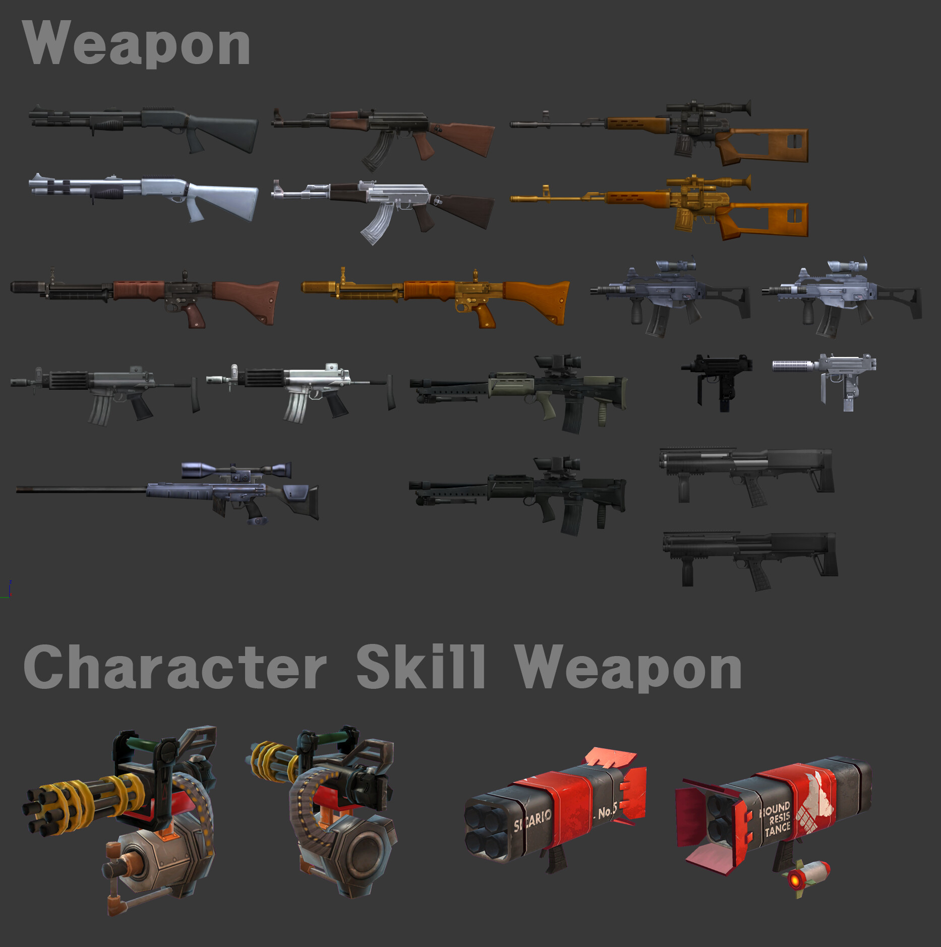 ArtStation - Phantera Project - Weapons