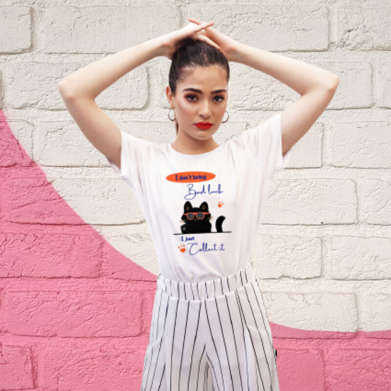 Rochelle Menezes - Superstitious Cat - T-shirt Design