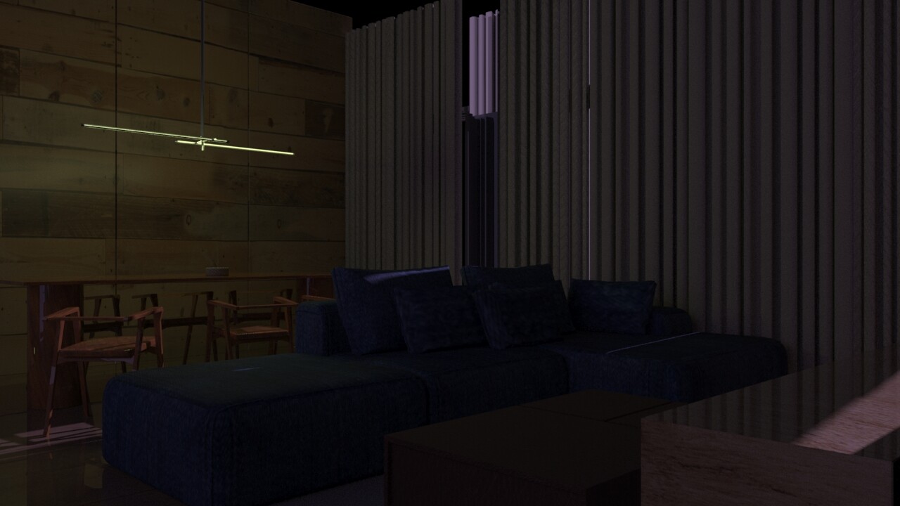 ArtStation - Night Interior lighting