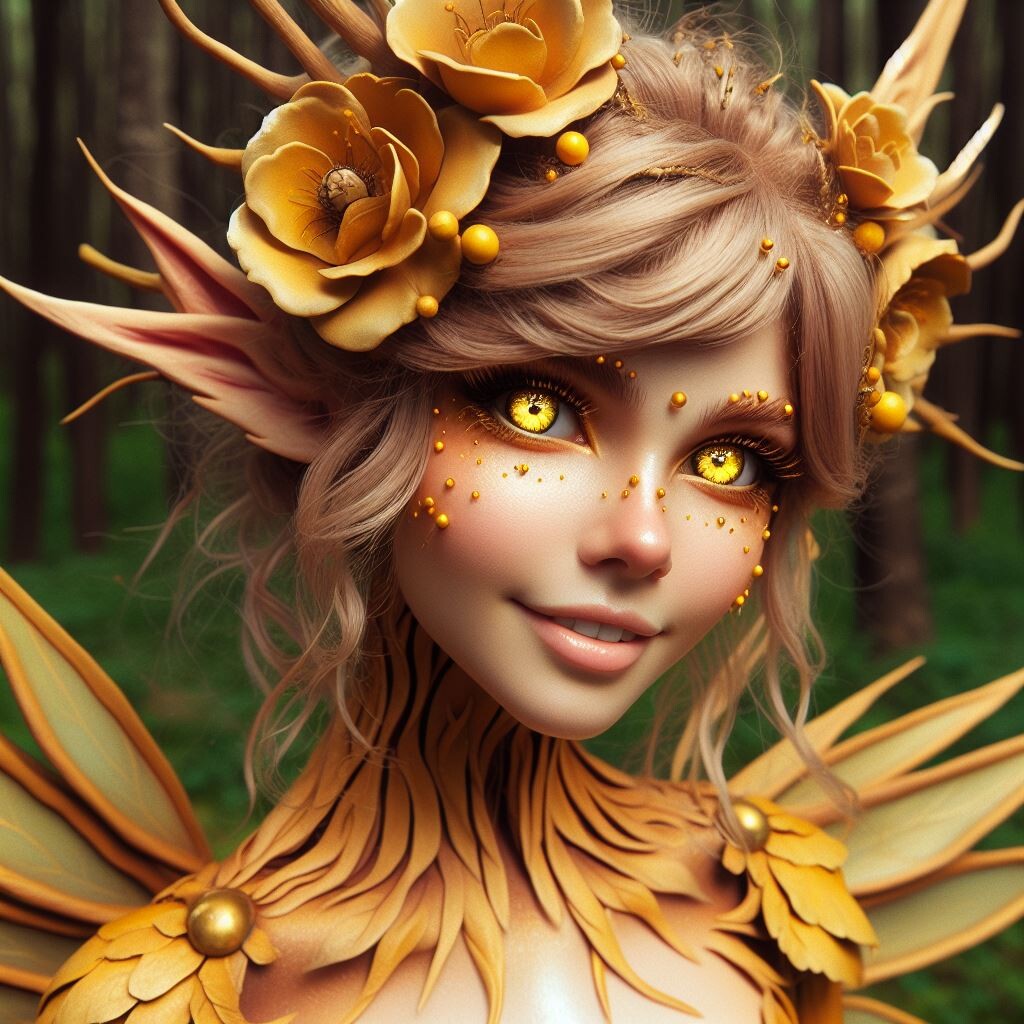 ArtStation - various highly polished "Solar-fairy in the forest" (no ...