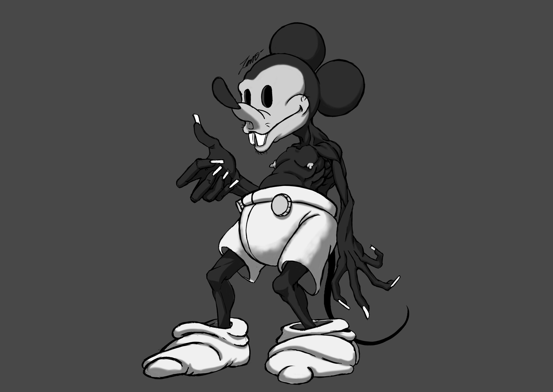ArtStation - Ugly Mickey