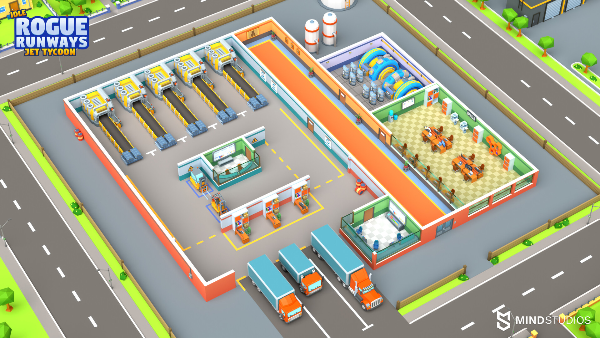 ArtStation - Level design @ Rogue Runways: Idle Jet Tycoon