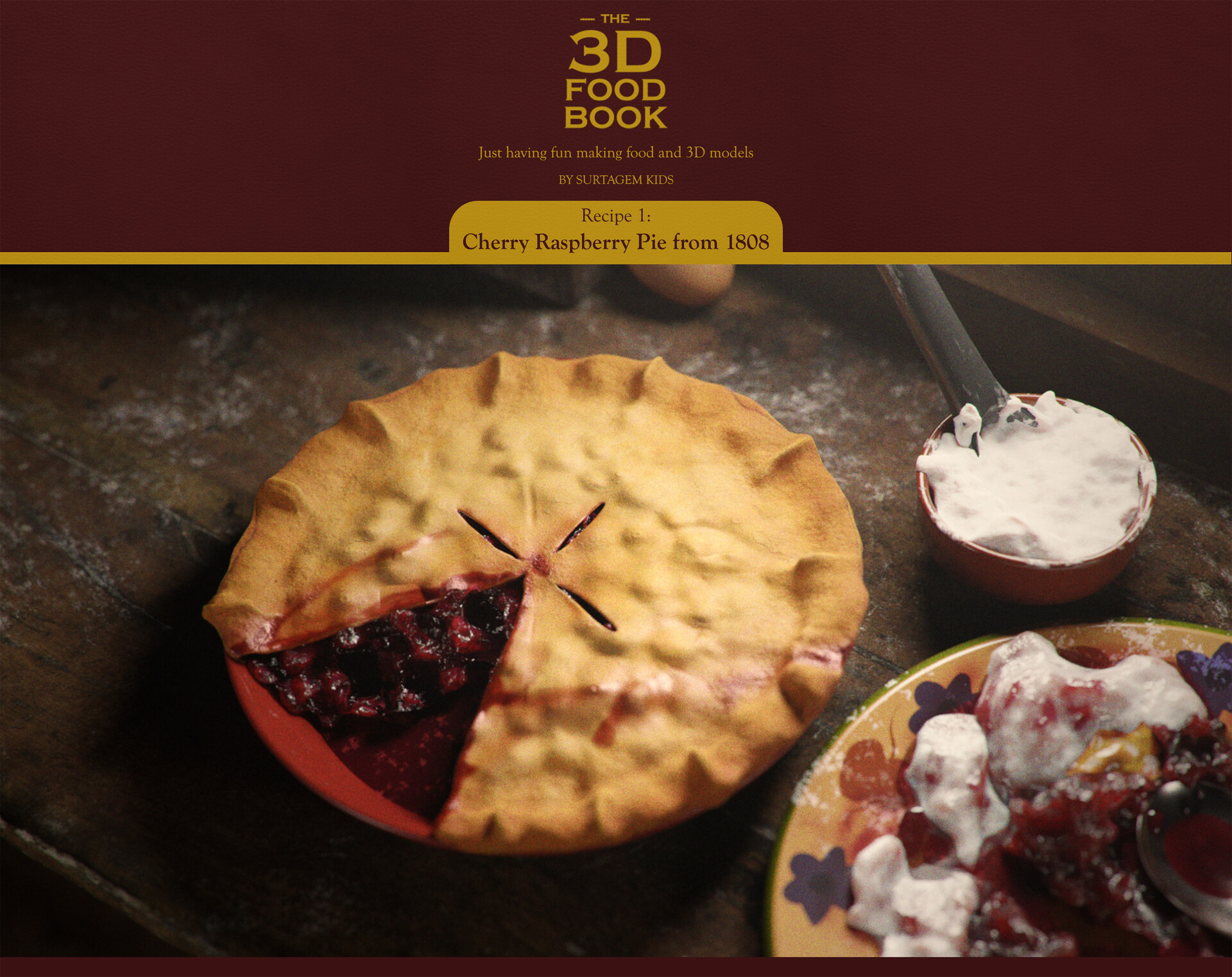 ArtStation - Cherry Raspberry Pie
