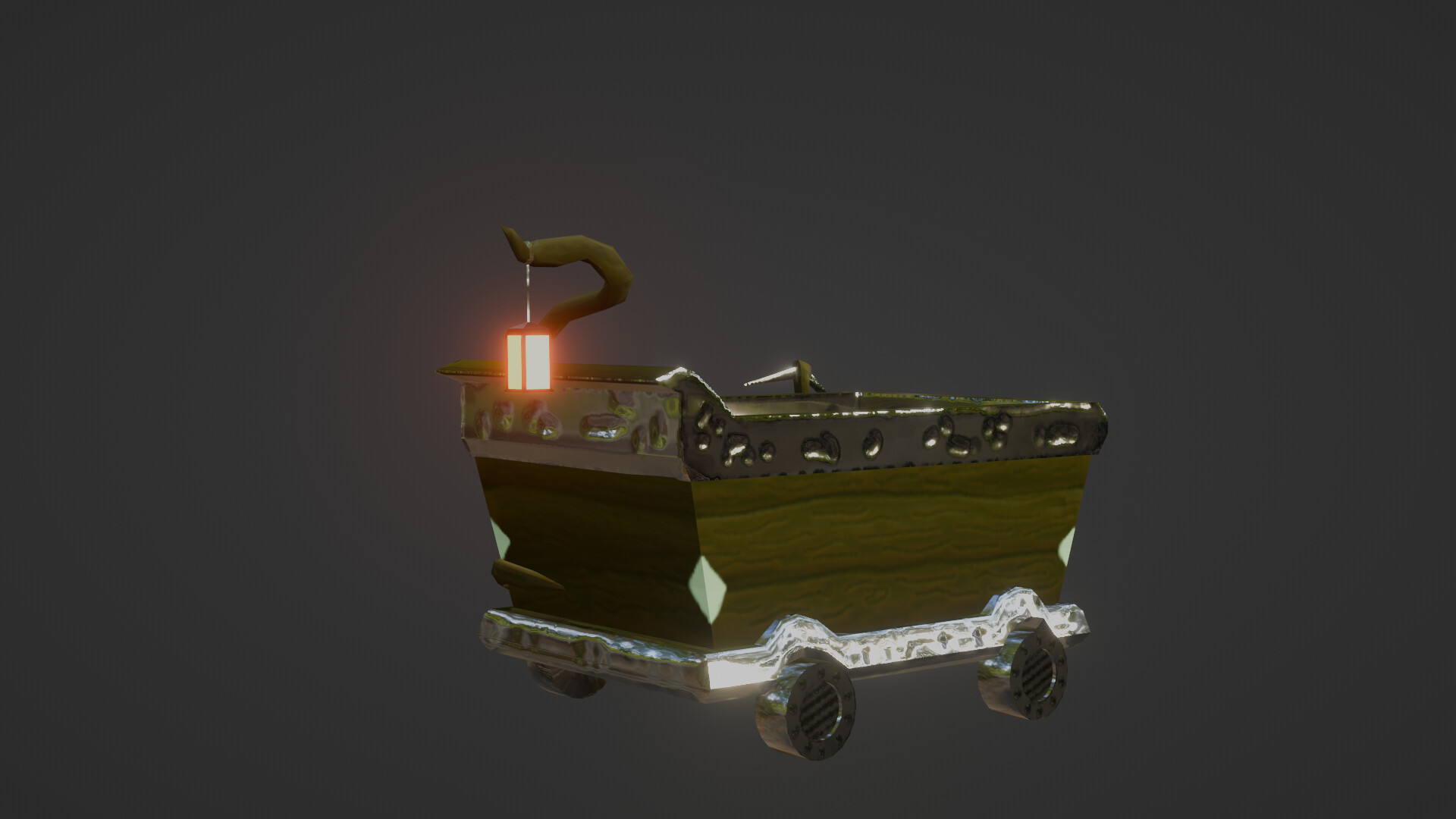 ArtStation - Minecart Low Poly