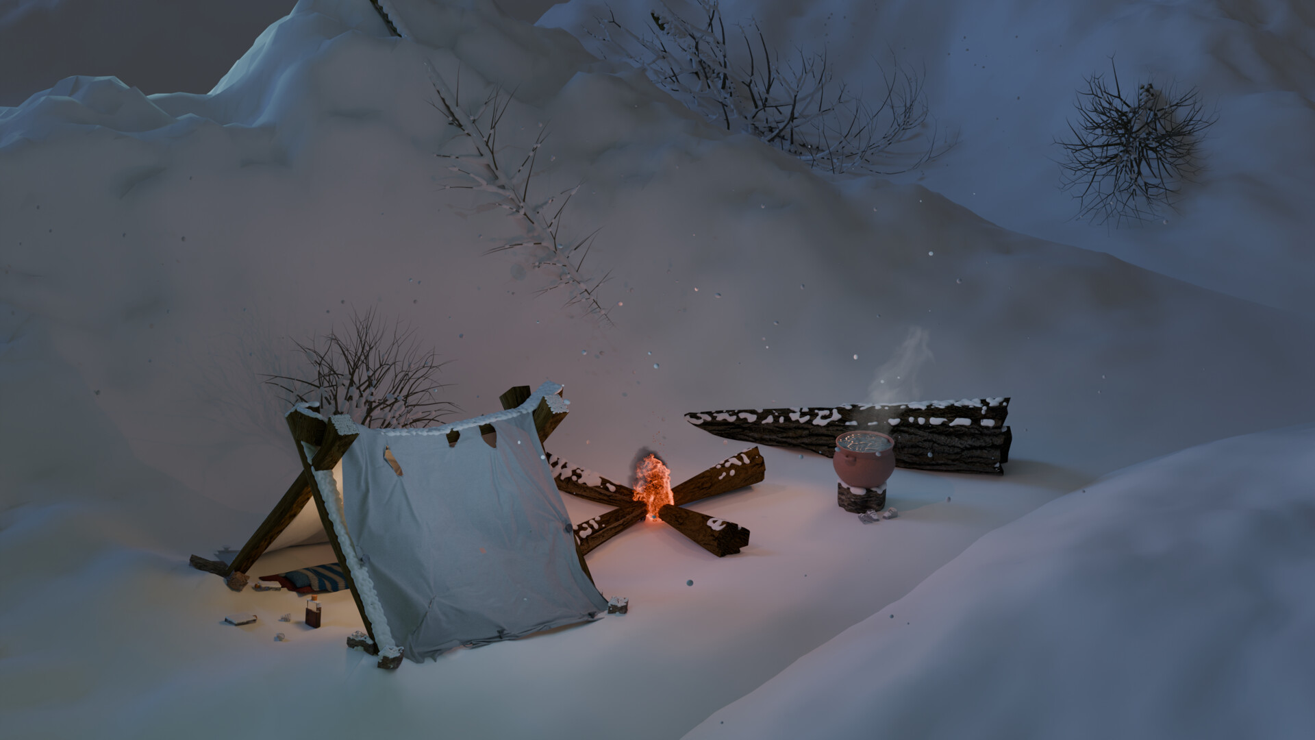 ArtStation - Camp Fire Animation 4K