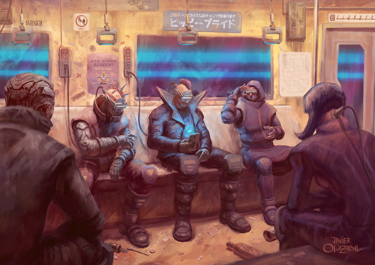 ArtStation - CYBERPUNK SUBWAY
