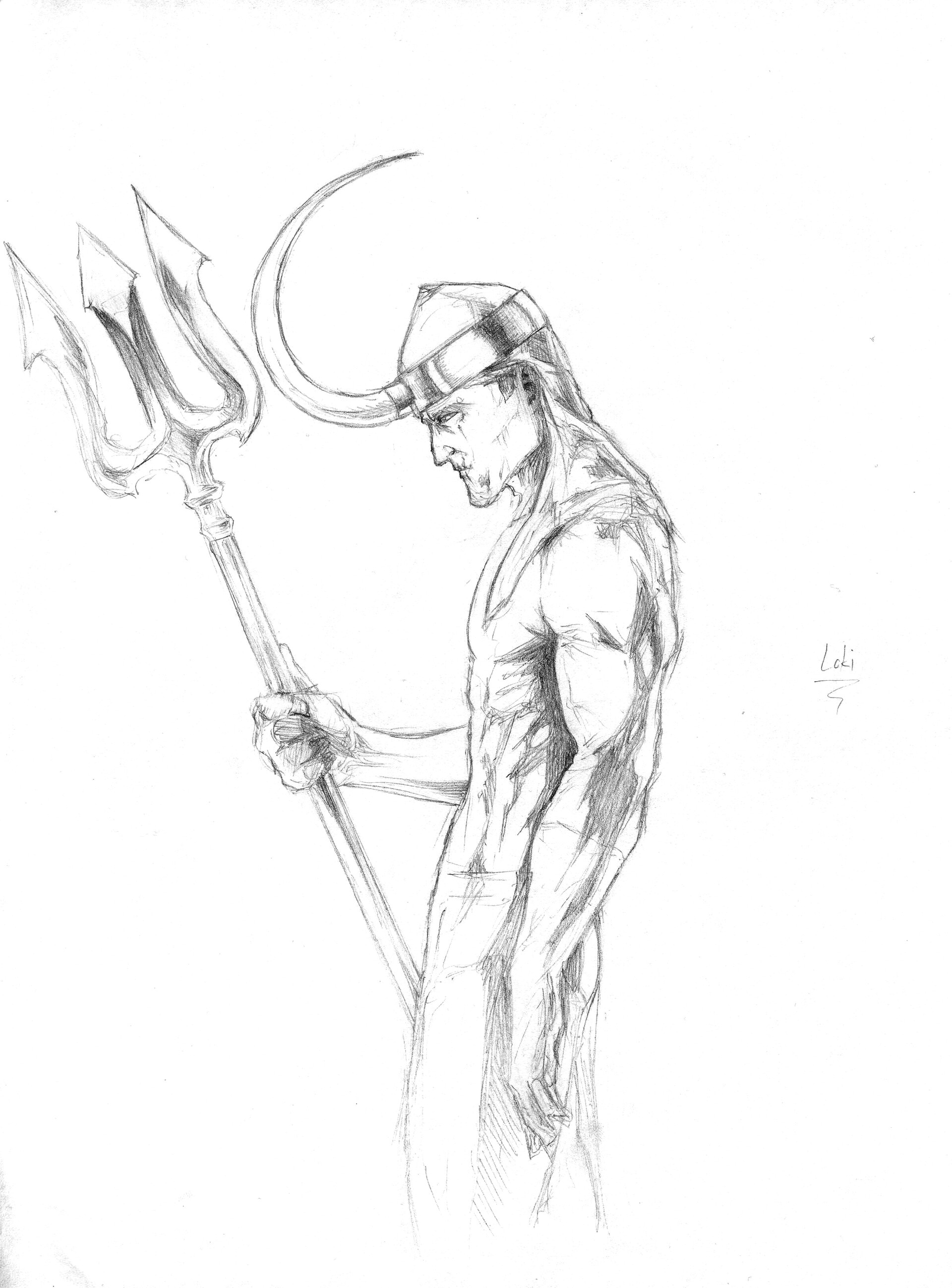 ArtStation - Character Sketch - Loki