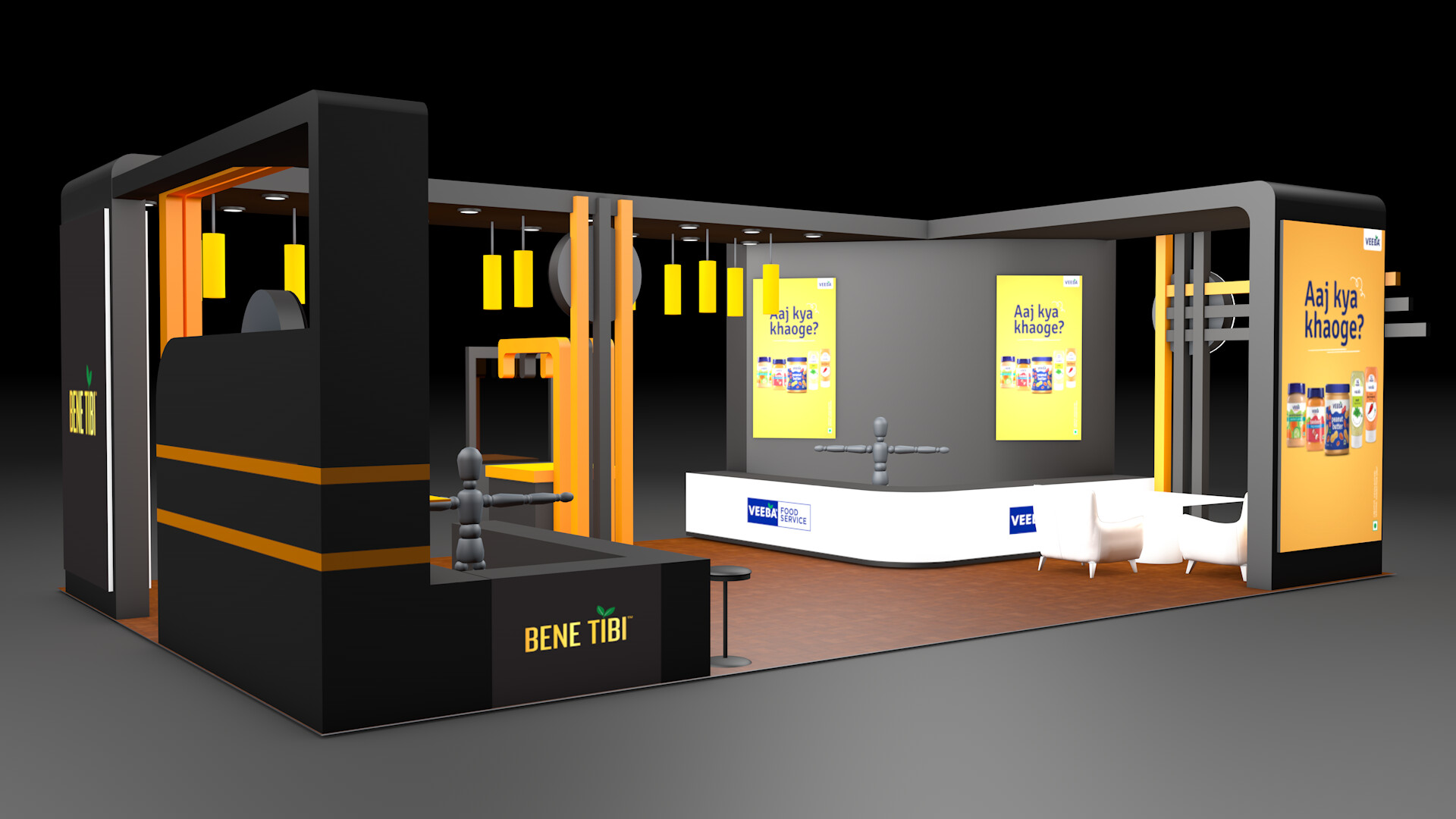 Somesh Tiwari - Bene-Tibi And Veeba 3d exbition model