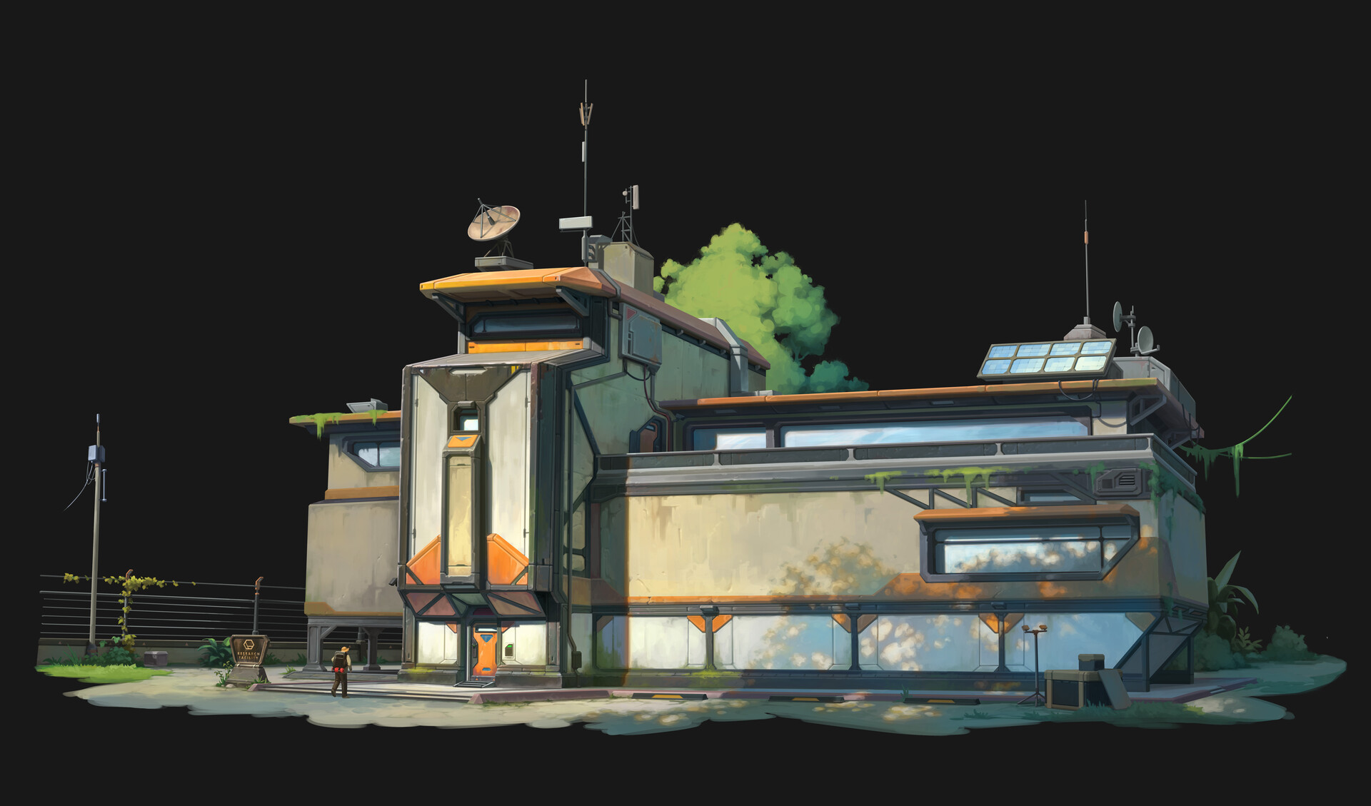 ArtStation - Sci-Fi Research Building