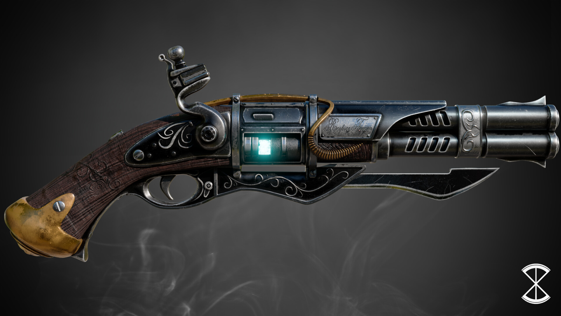 ArtStation - Rotating Flintlock Pistol "The Ram"