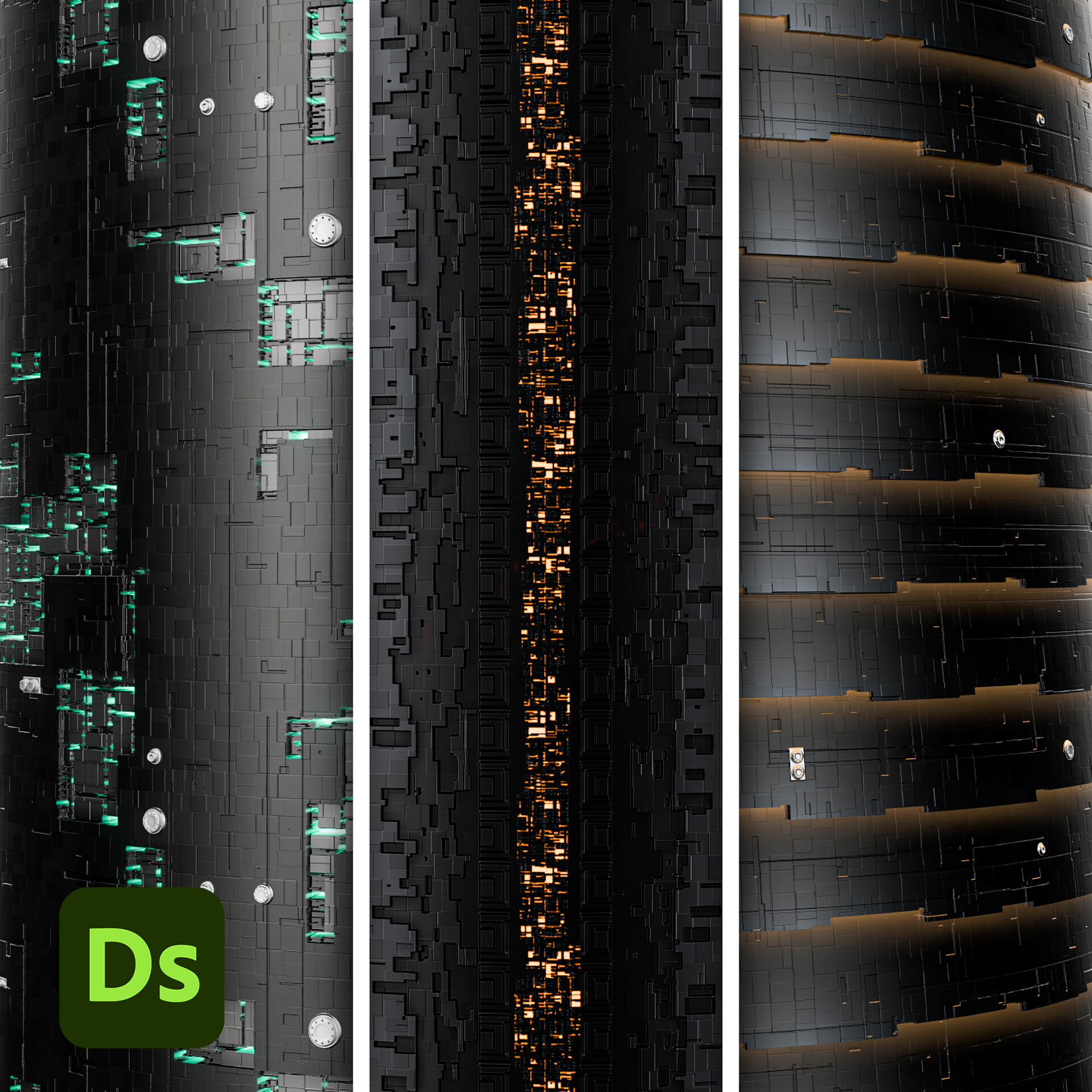 ArtStation - Material - Free Texture Pack | Spaceship Hull