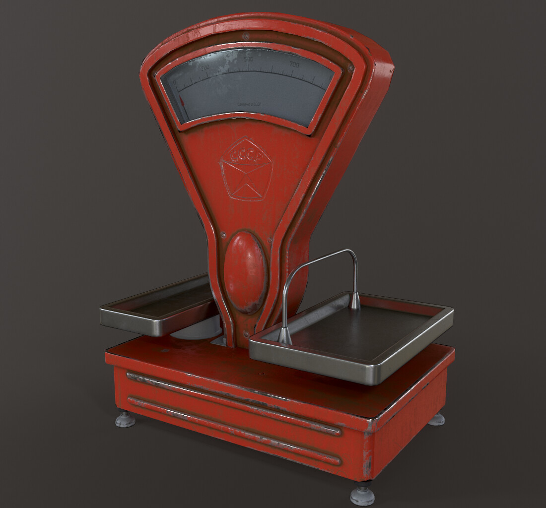 ArtStation - Soviet market scales