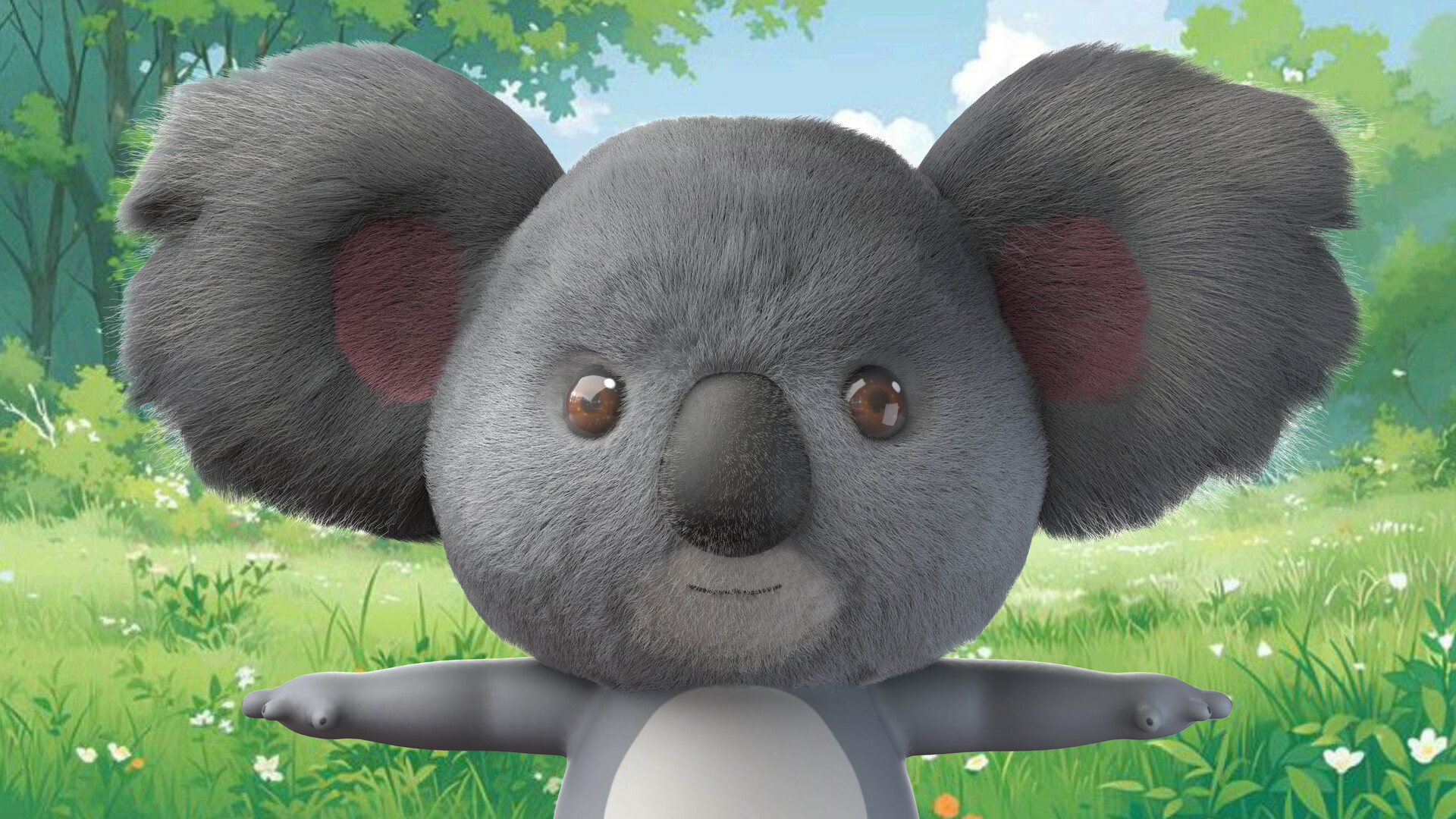 ArtStation - Koala hair