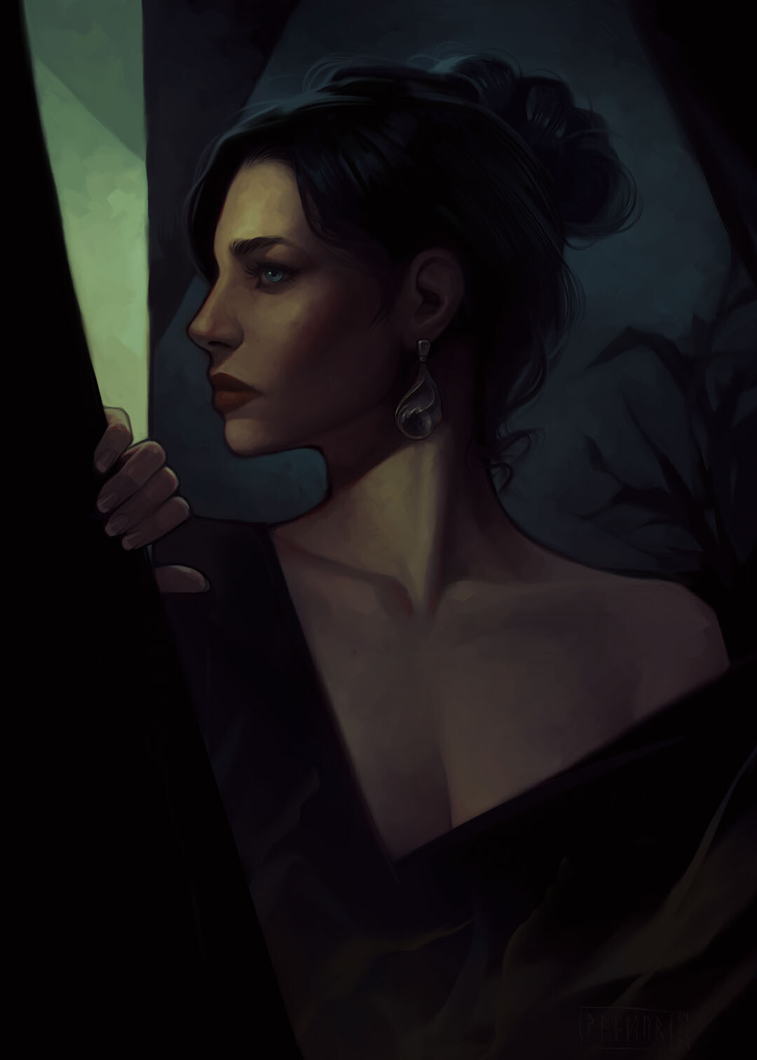 ArtStation - Lady At The Window 02