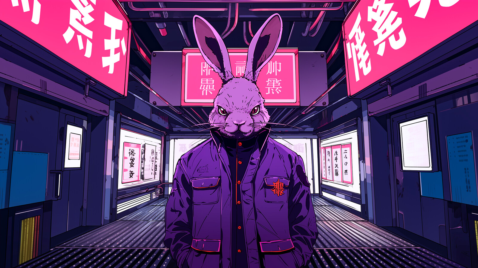 aratama - Asagi, the guardian of the purple rabbit.