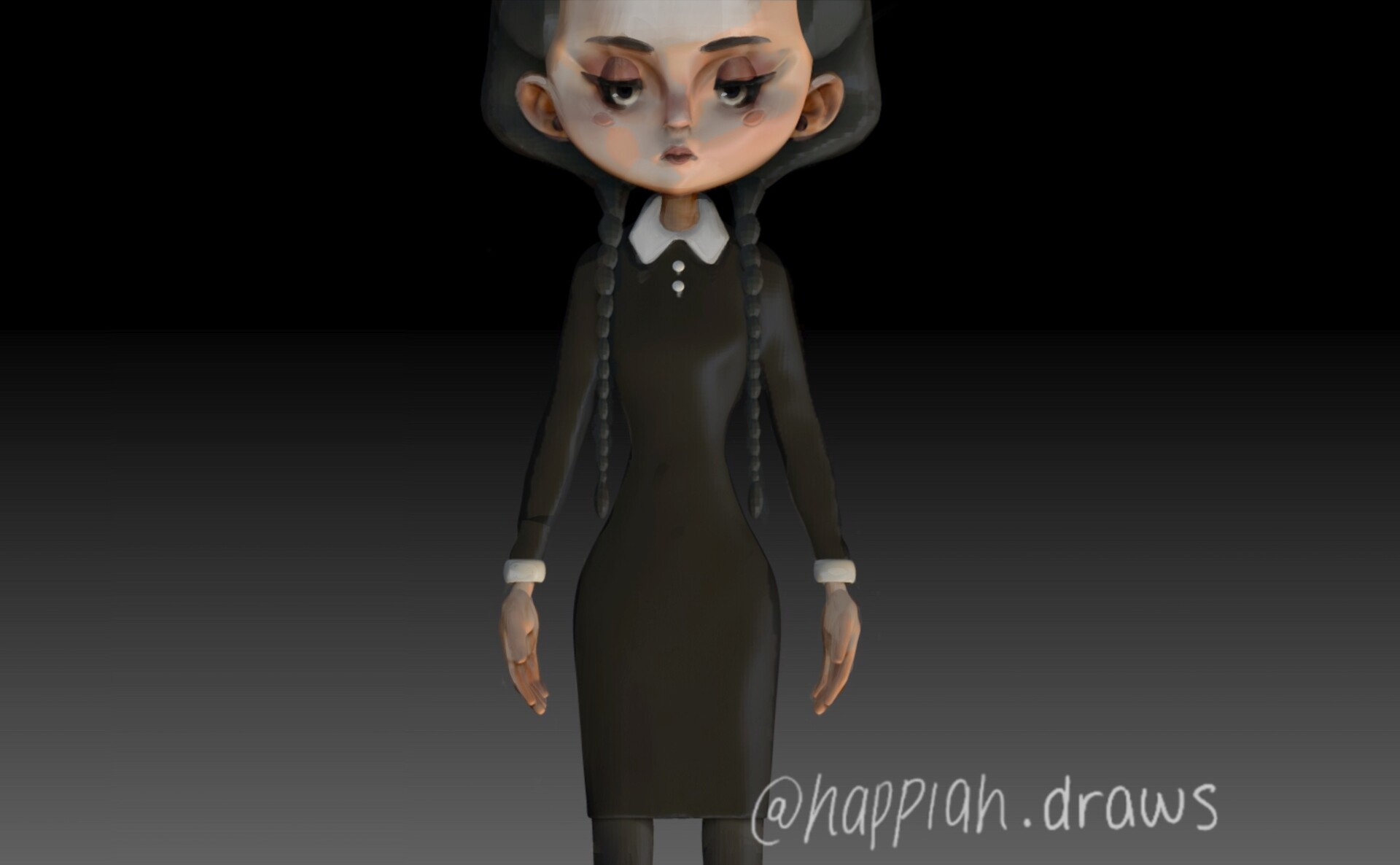 Hannah Appiah - Wednesday redesign and 3D turnaround [Includes ...